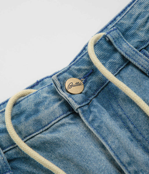 Butter Goods x Blue Note Pleated Jeans - Washed Indigo | Flatspot