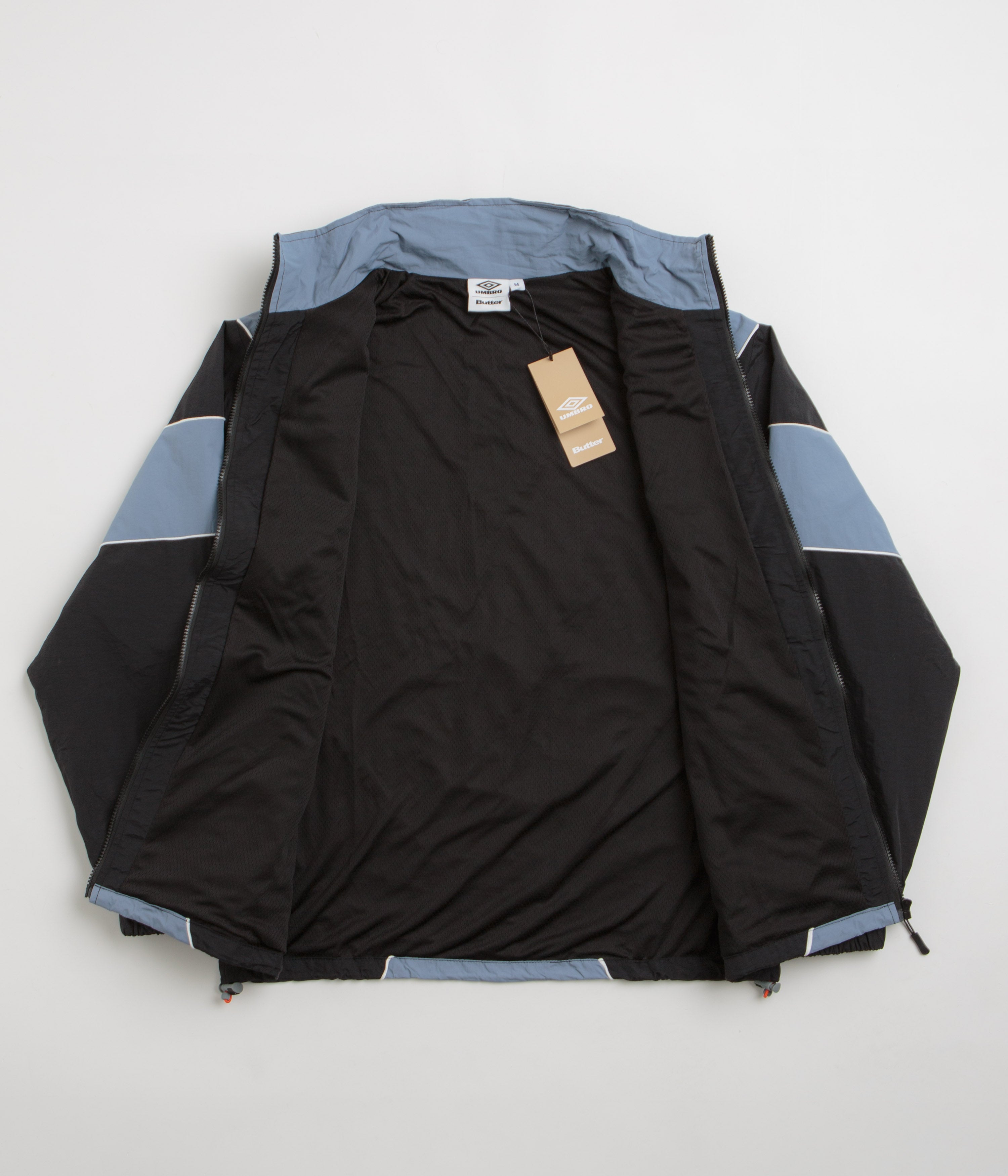 Butter Goods x Umbro Diamond Tracksuit Jacket - Black / Slate | Flatspot