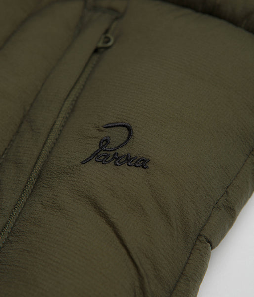 by Parra Boring Village Puffer Jacket - Green | flatspot