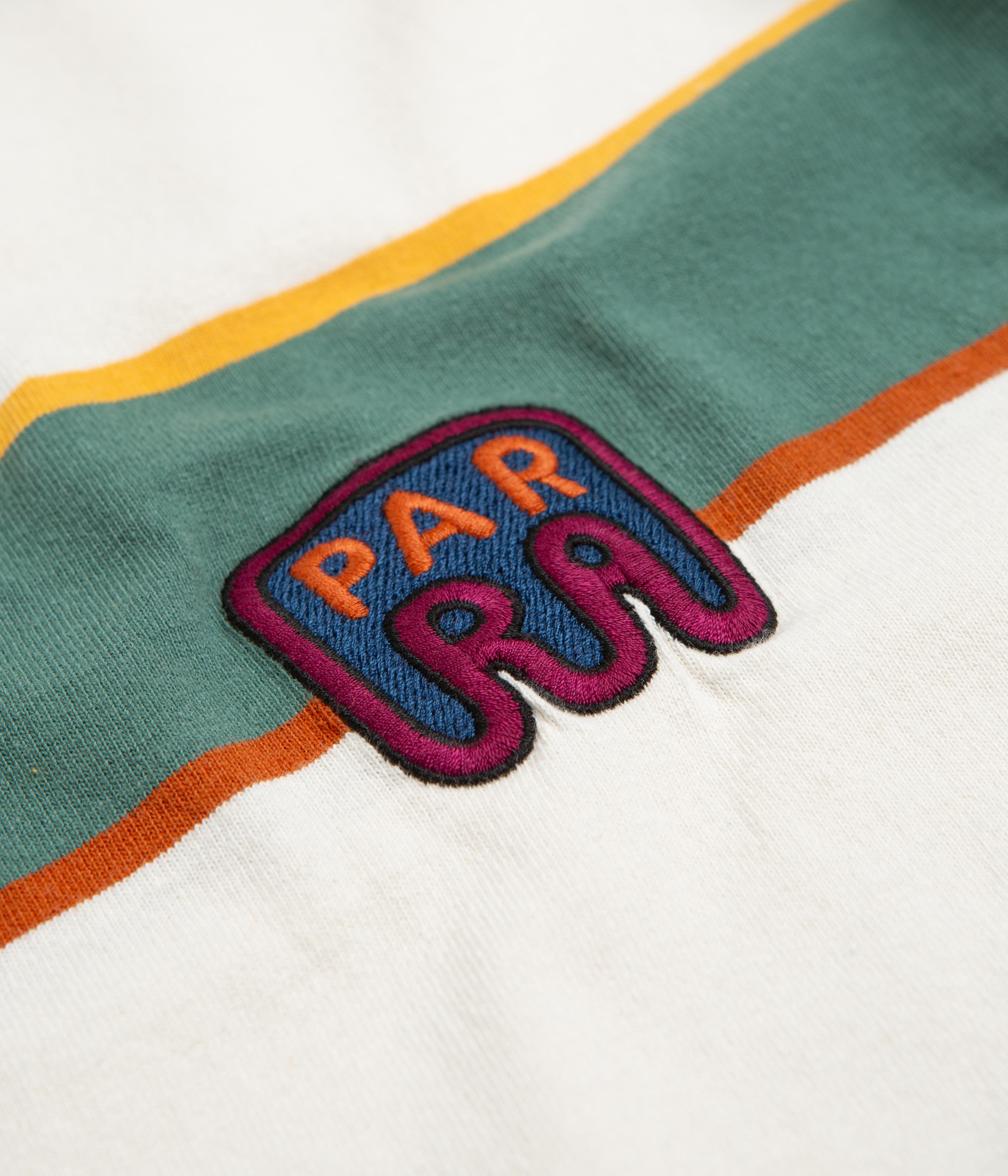 by Parra Fast Food Logo Striped T-Shirt - Burned Yellow | Flatspot