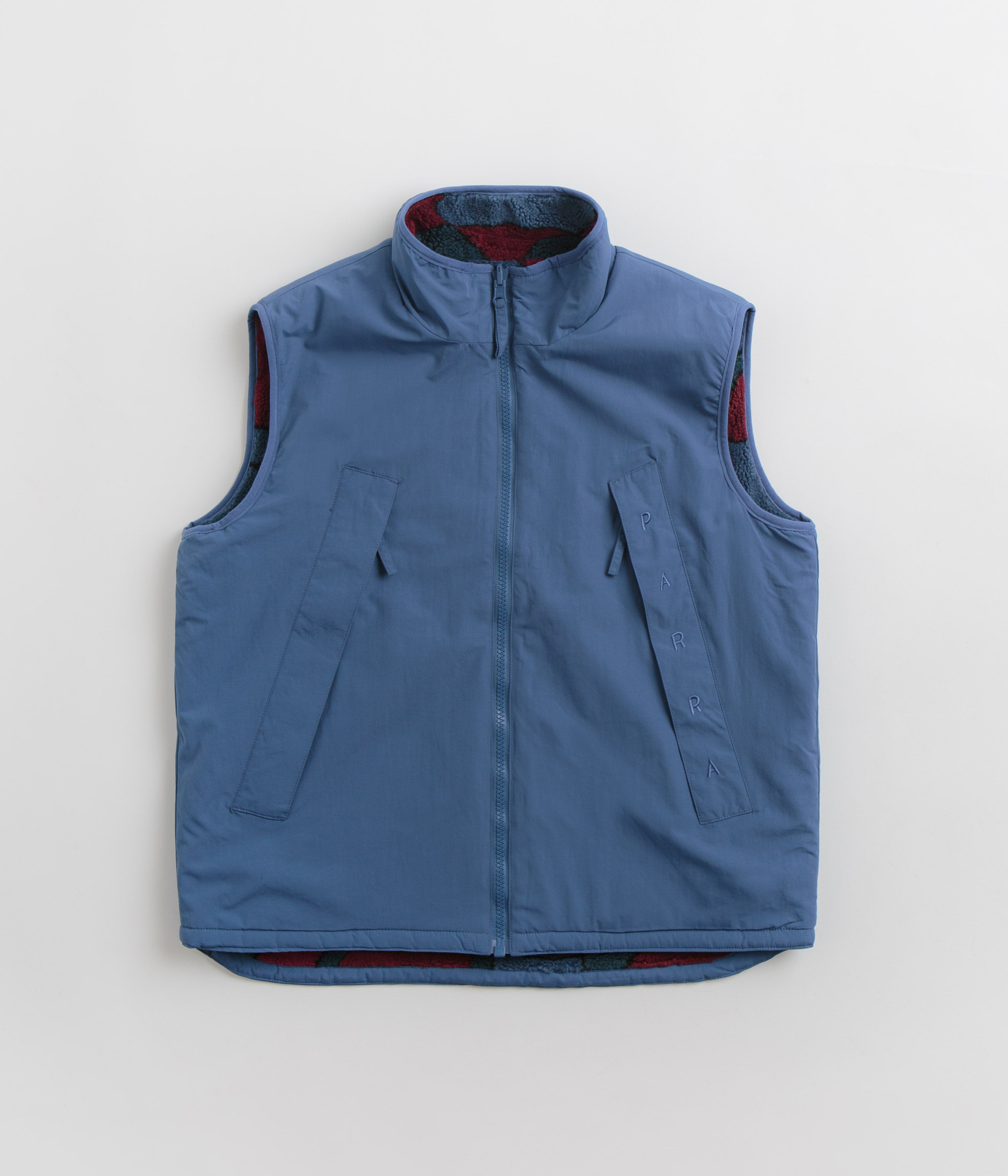 by Parra Trees In Wind Reversible Vest - Blue | Flatspot