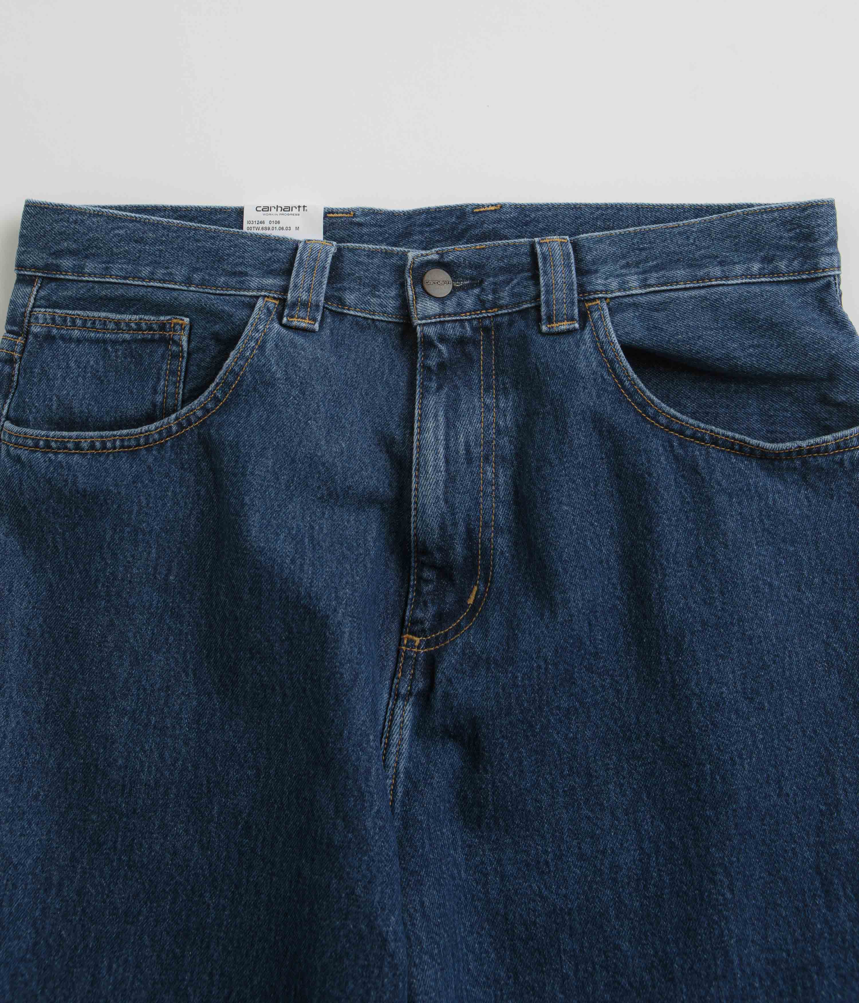 Carhartt Brandon Denim Pants - Blue Stone Wash | Flatspot