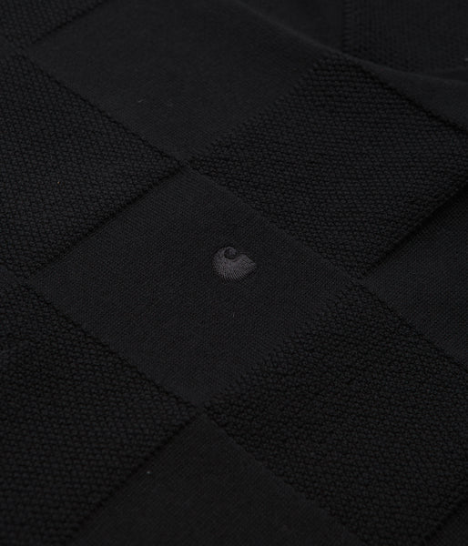 Carhartt Checker Polo Shirt - Black | Flatspot