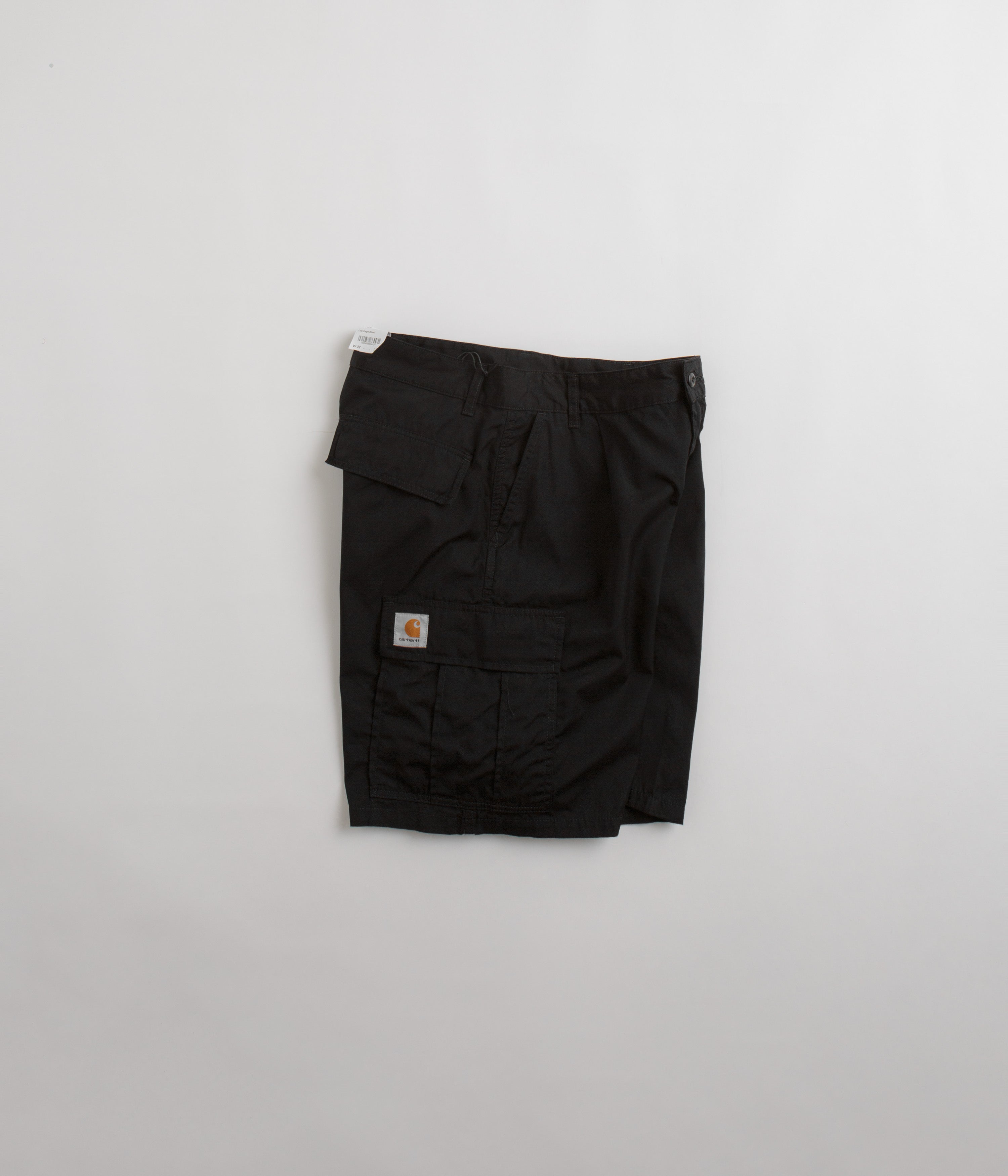 Carhartt Cole Cargo Shorts - Rinsed Black | Flatspot