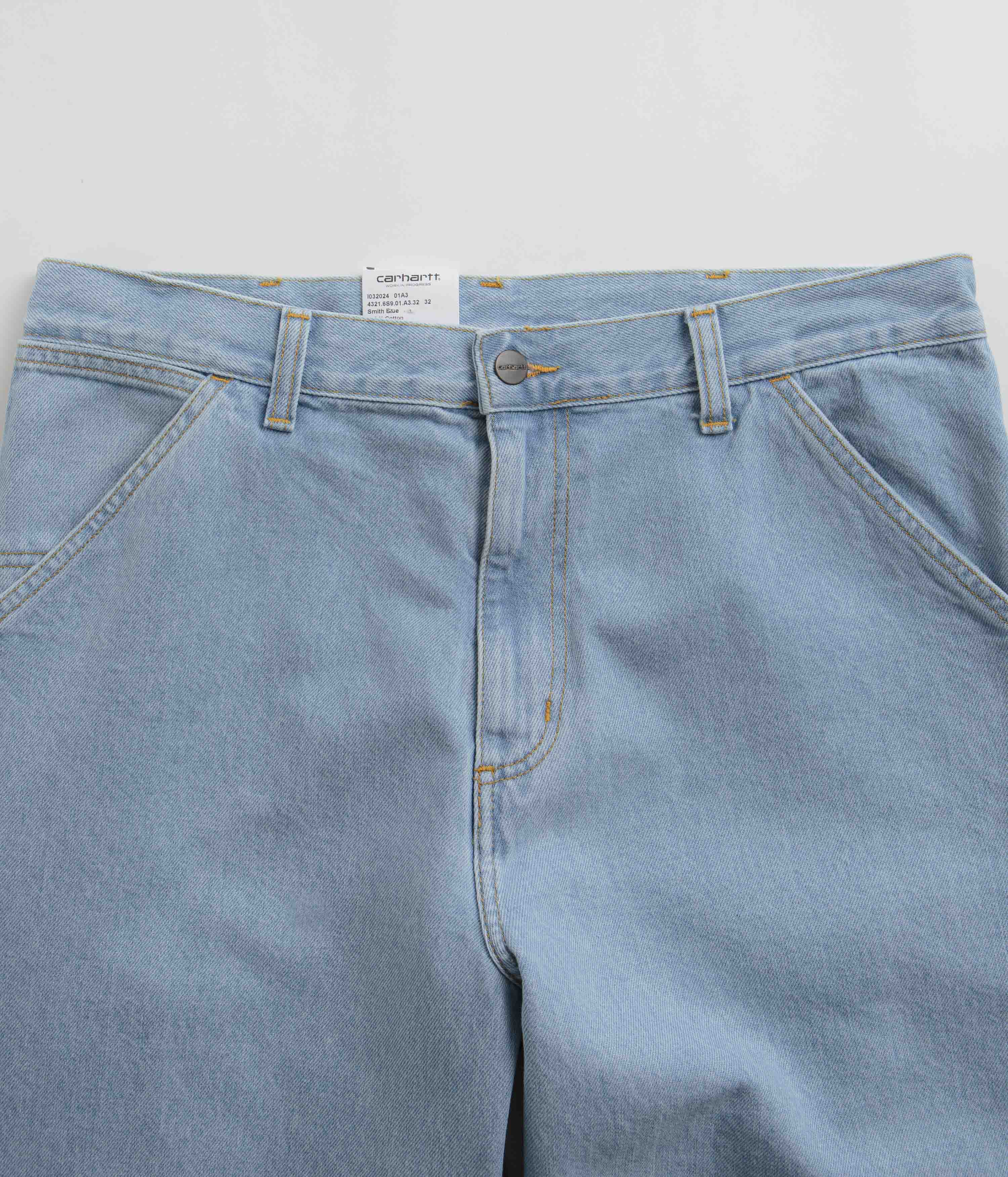 Carhartt Denim Single Knee Pants - Heavy Stone Bleached Blue | Flatspot