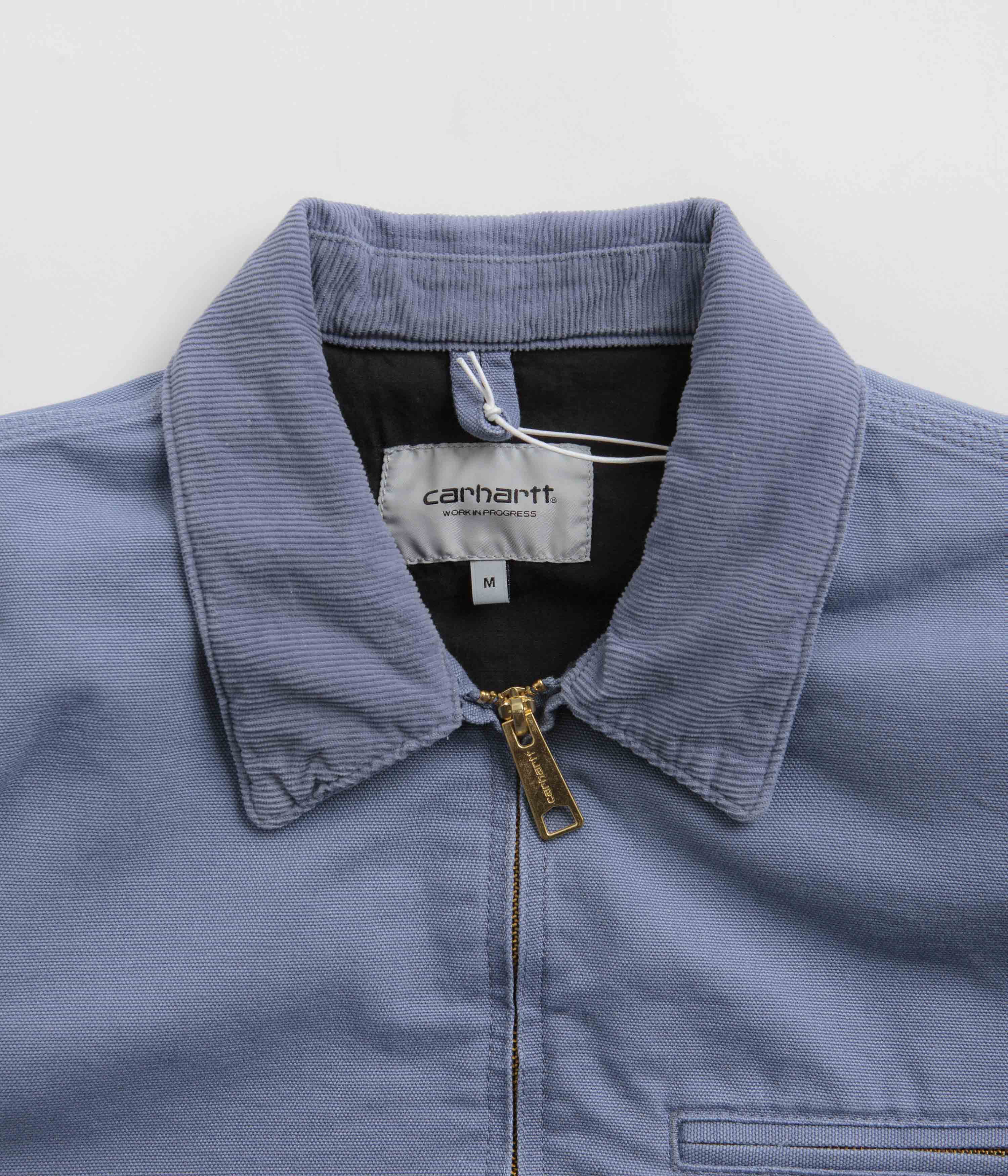 Carhartt Detroit Jacket - Bay Blue / Bay Blue / Aged Canvas | Flatspot