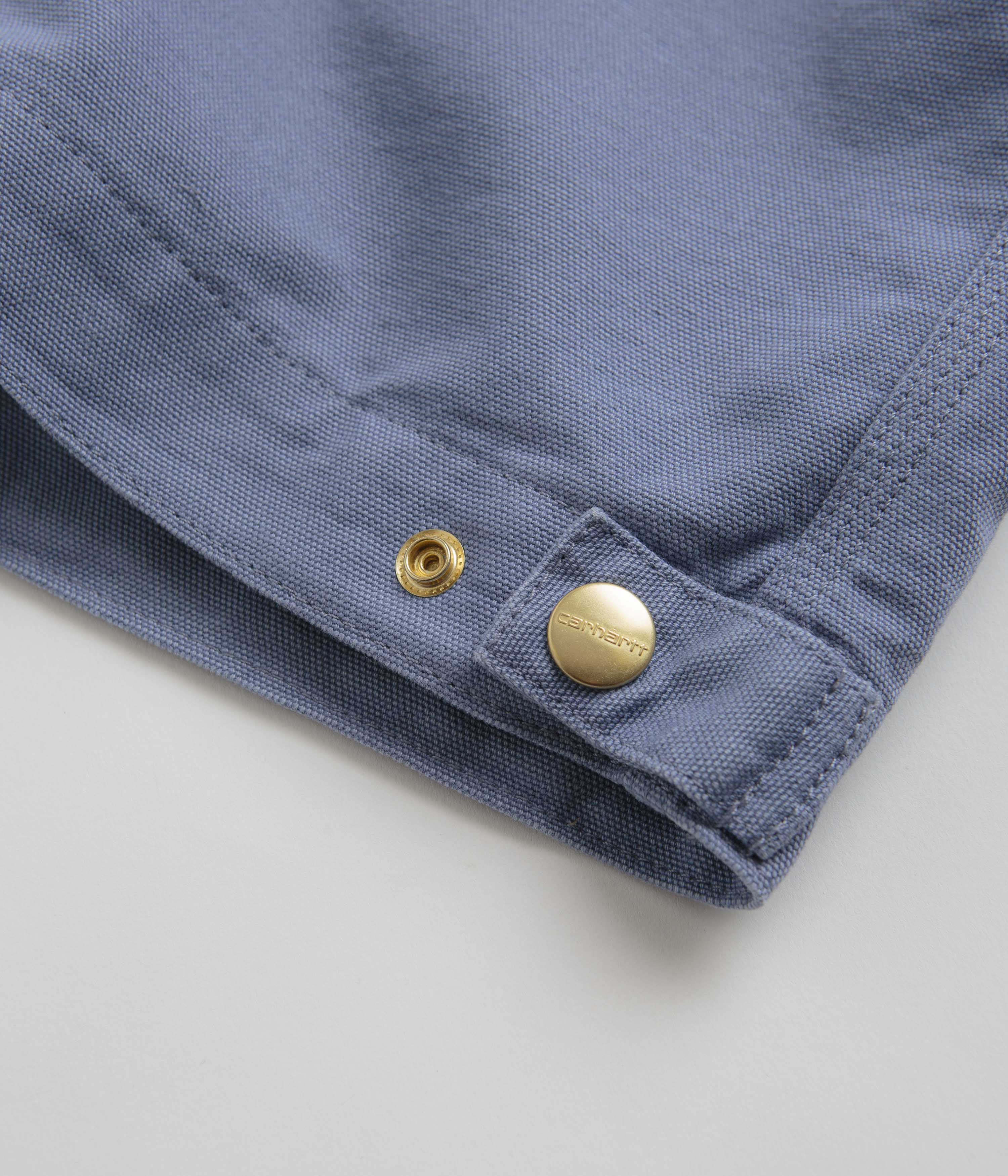 Carhartt Detroit Jacket - Bay Blue / Bay Blue / Aged Canvas | Flatspot