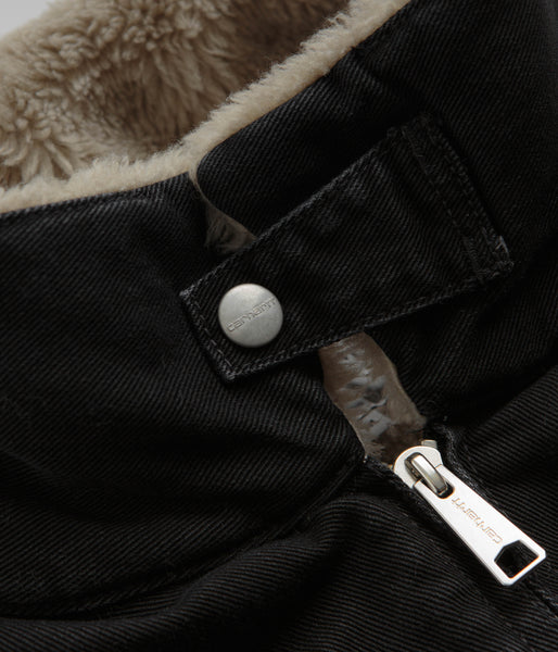 Carhartt Herald Jacket - Black / Wall - Order by 3pm for Free Next Day ...