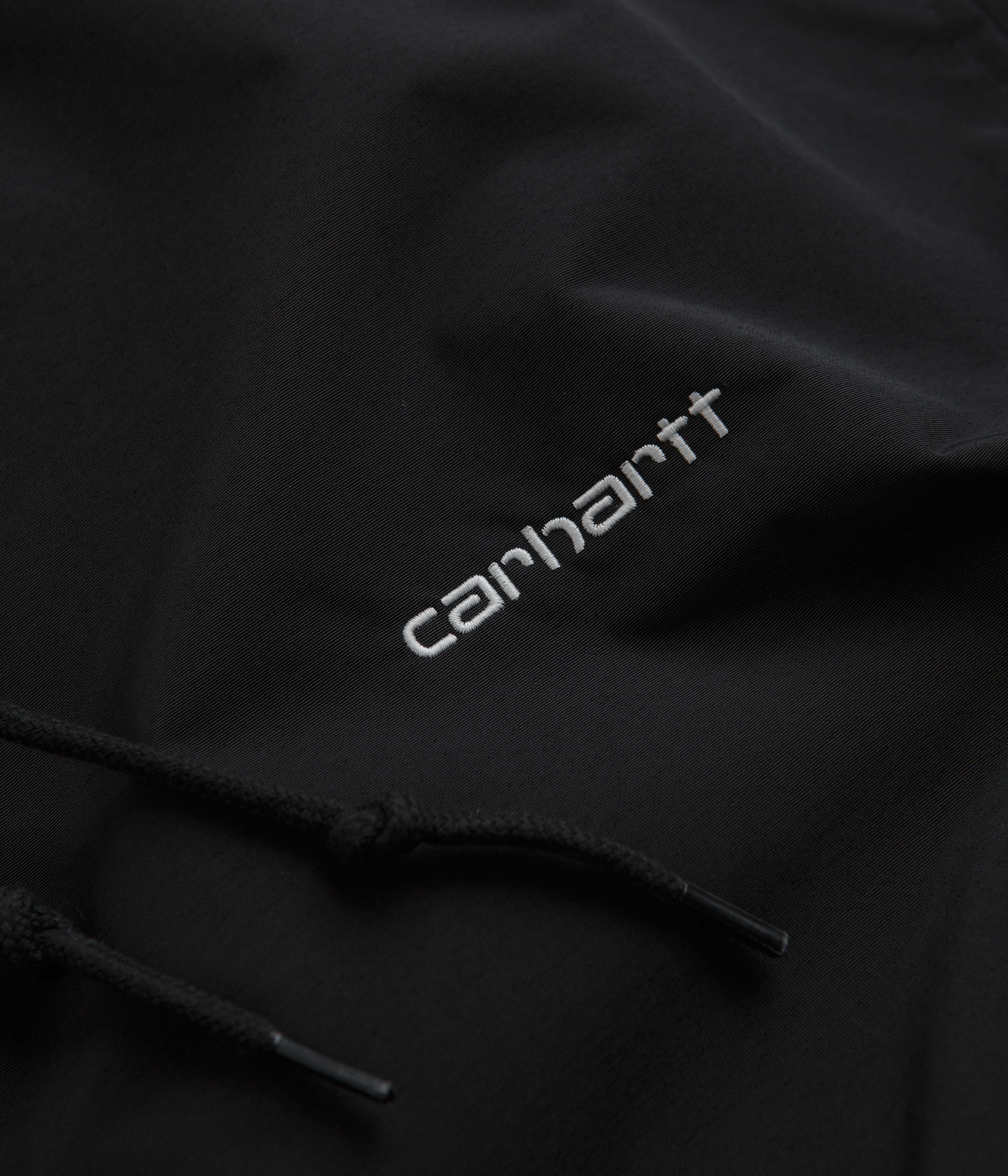 Carhartt Hooded Coach Jacket - Black / White | flatspot