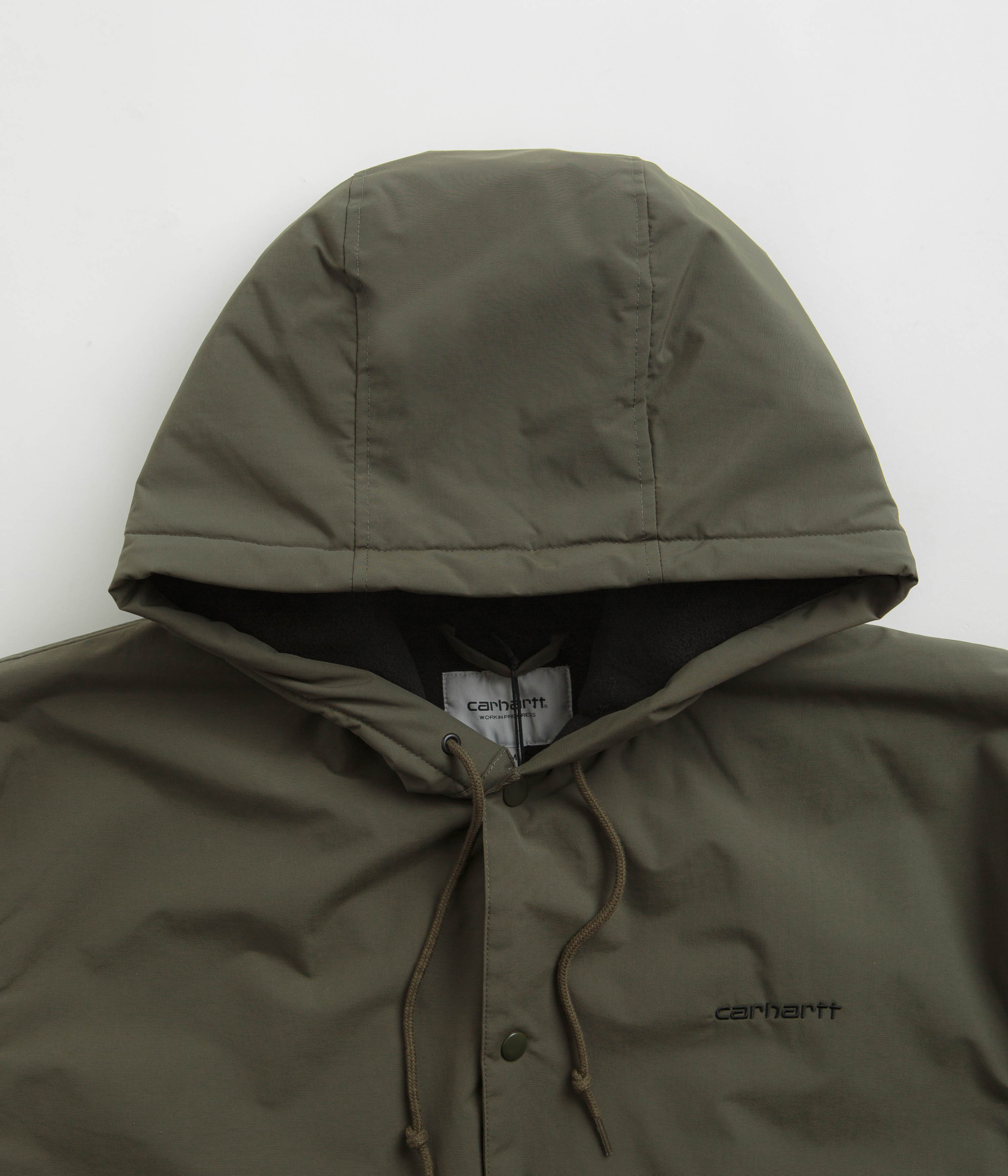 Carhartt Hooded Coach Jacket - Cypress / Black | flatspot