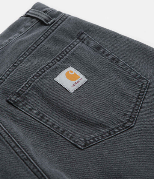 Carhartt Landon Shorts - Black Heavy Stone Wash | Flatspot