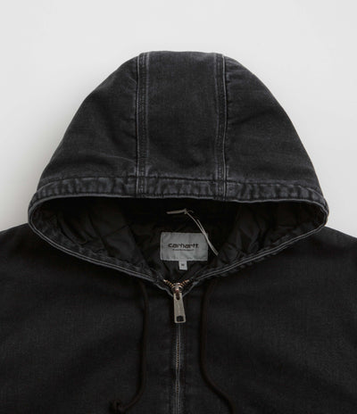 Carhartt OG Active Rivet Jacket - Black Stone Washed - Order by 3pm for ...