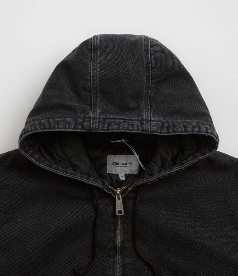 Carhartt OG Active Rivet Jacket - Black Stone Washed - Order by 3pm for ...
