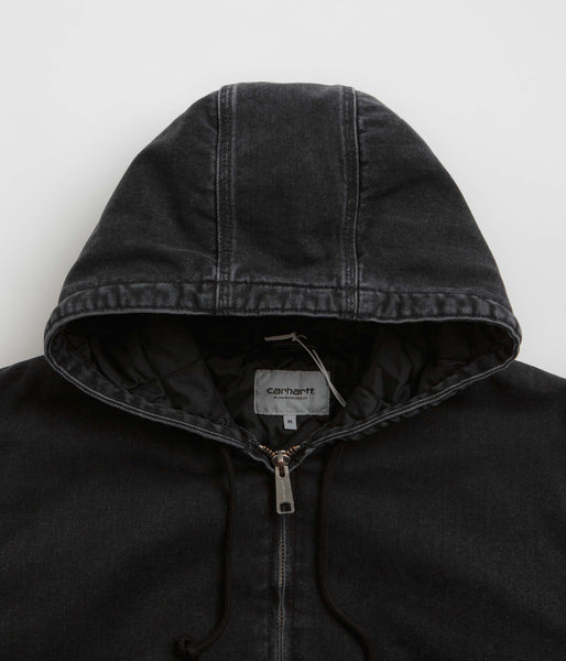 Carhartt OG Active Rivet Jacket - Black Stone Washed - Order by 3pm for ...
