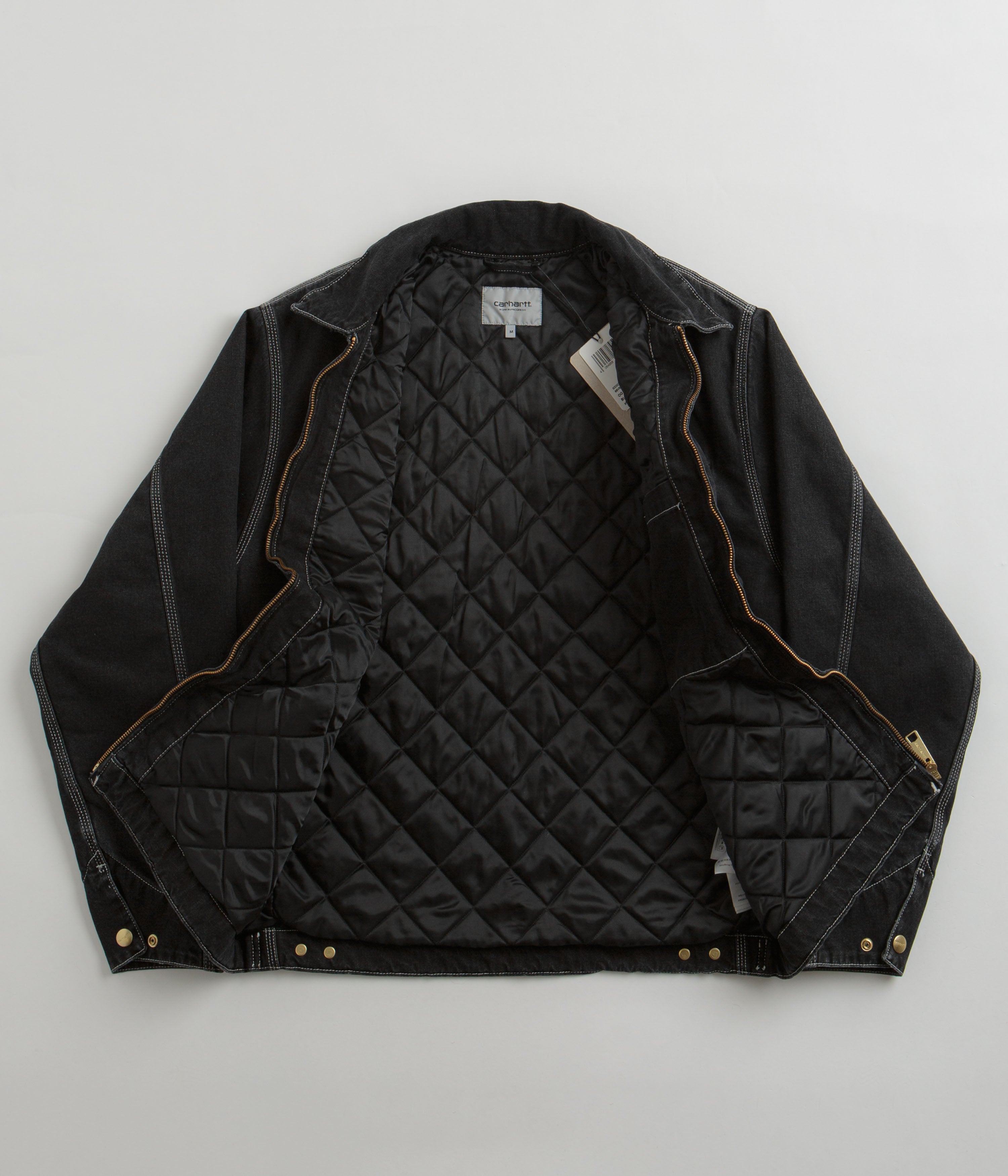Carhartt OG Detroit Jacket - Black Stone Wash | Flatspot
