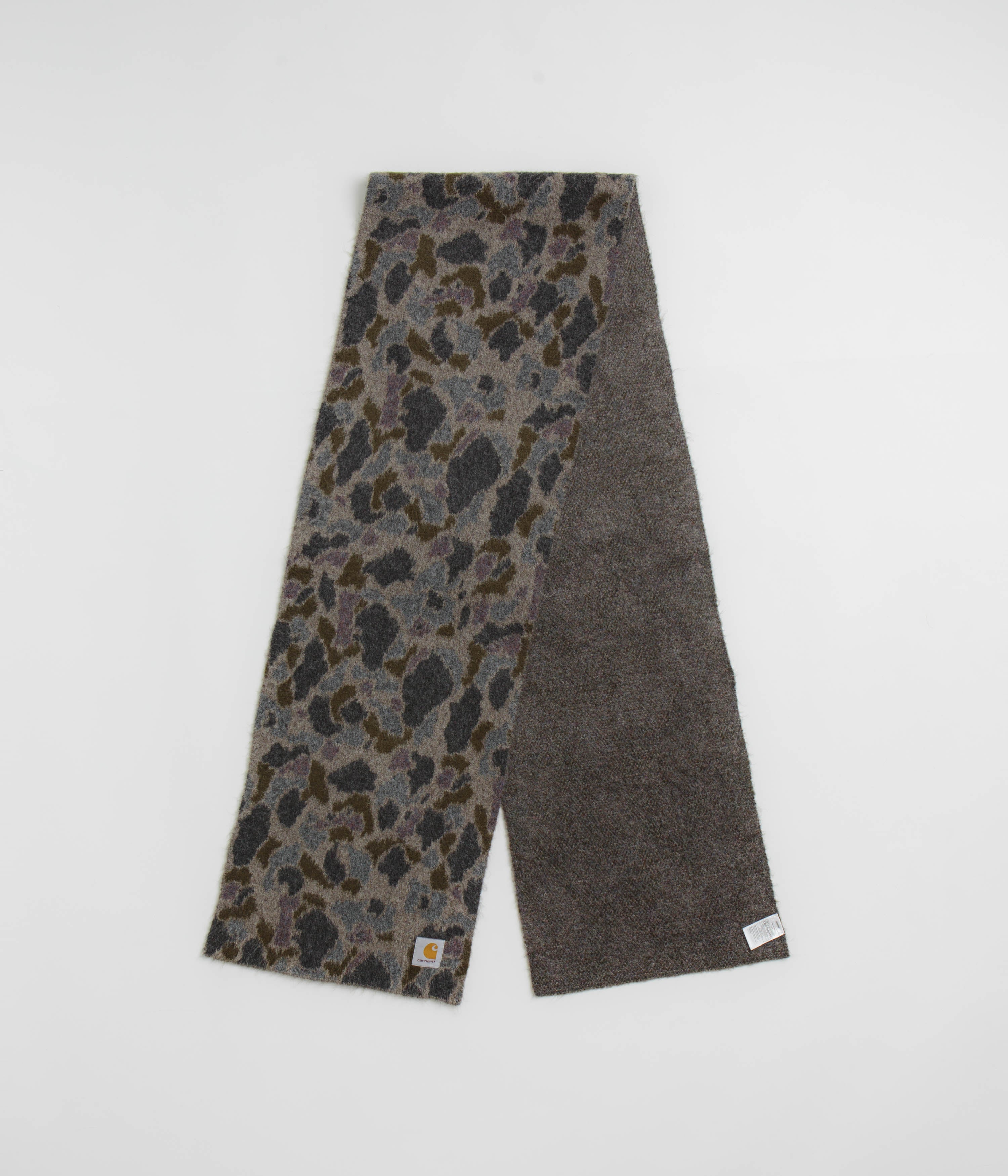 Carhartt Palmer Scarf - Camo Duck Jacquard / Grey | Flatspot