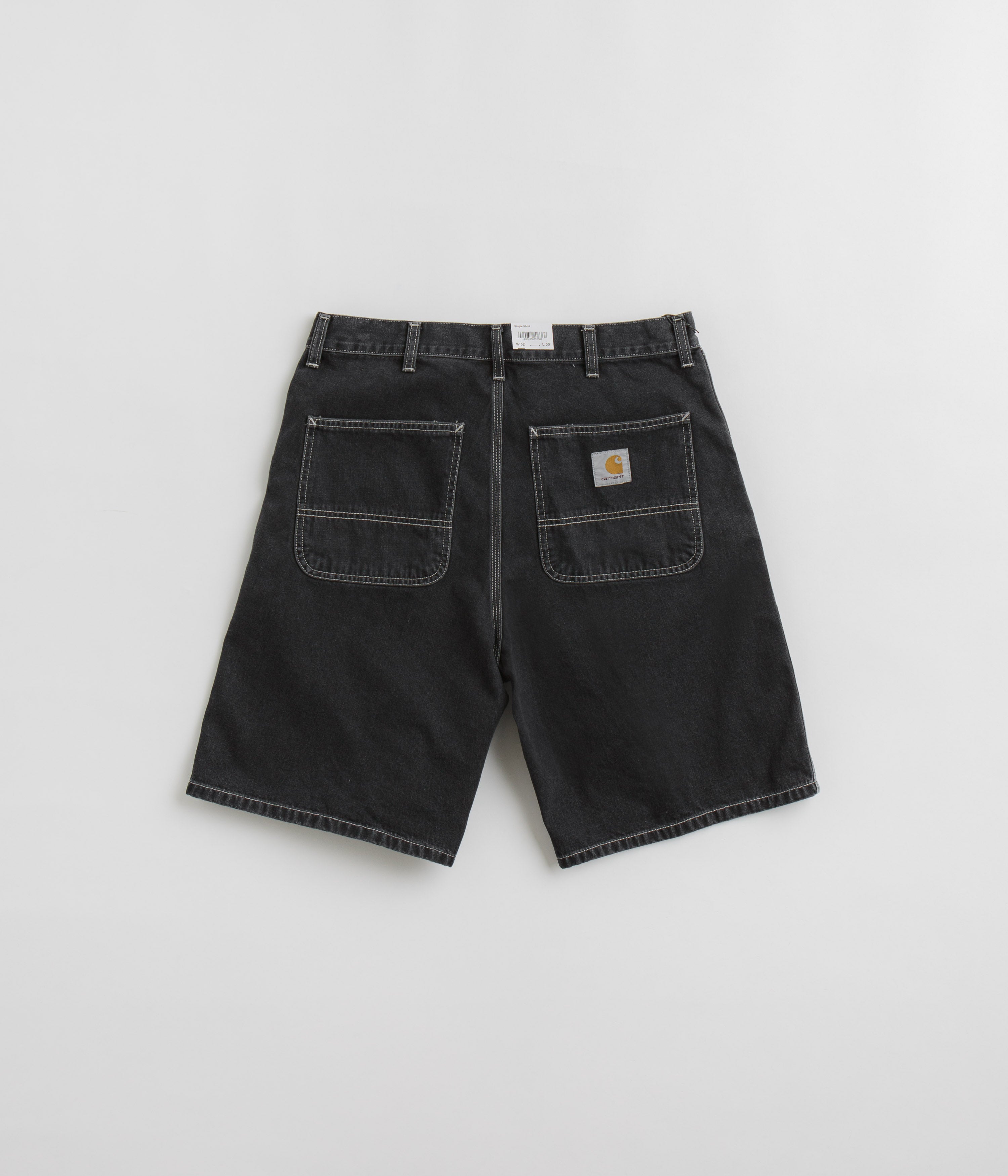 Carhartt Simple Shorts - Heavy Stone Washed Black | Flatspot