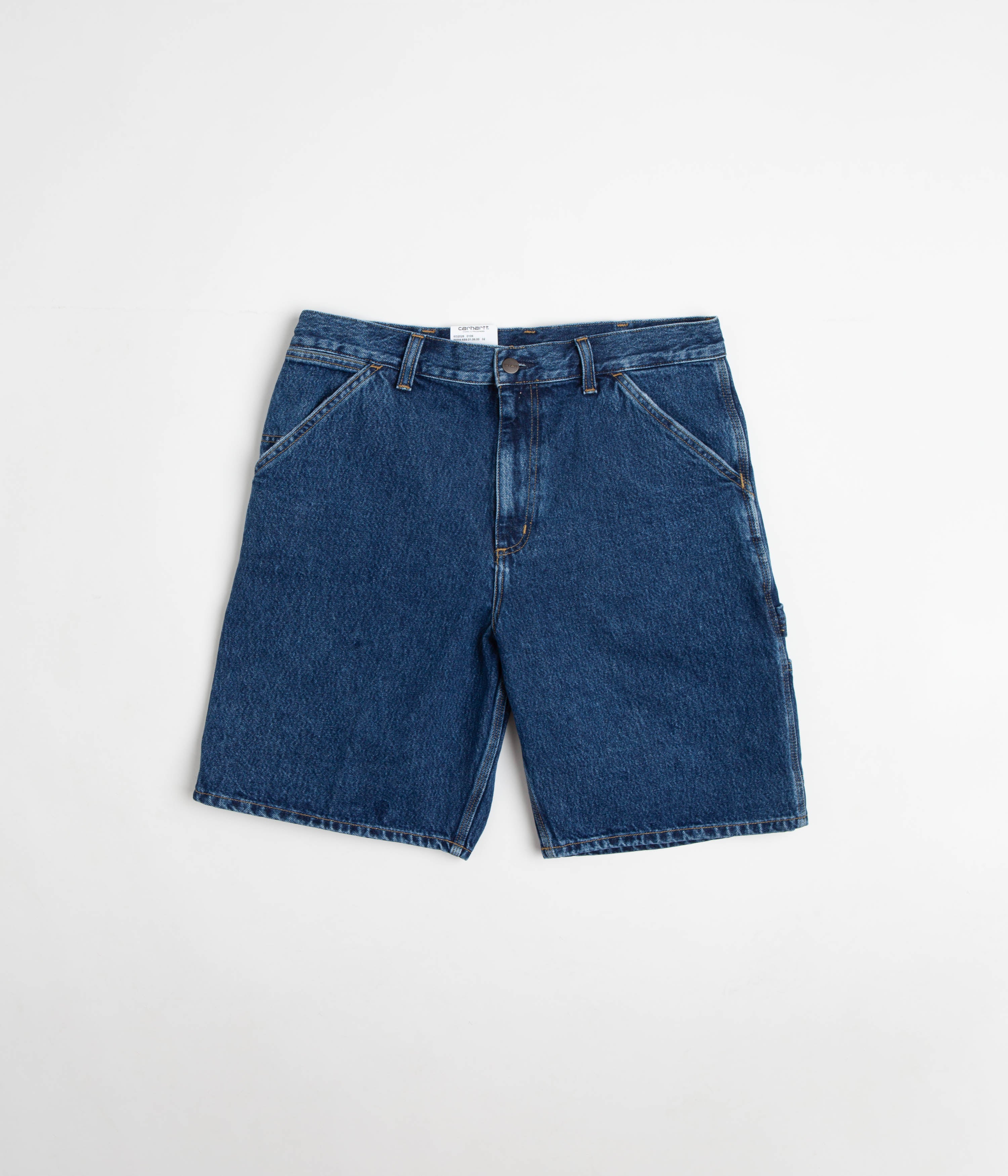 Carhartt Single Knee Shorts - Stone Washed Blue | Flatspot
