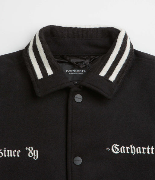 Carhartt Wool Coach Jacket - Black / Wax | Flatspot