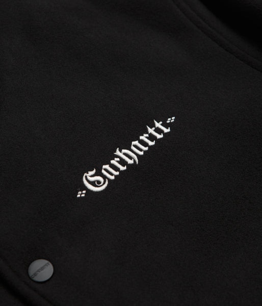 Carhartt Wool Coach Jacket - Black / Wax | Flatspot