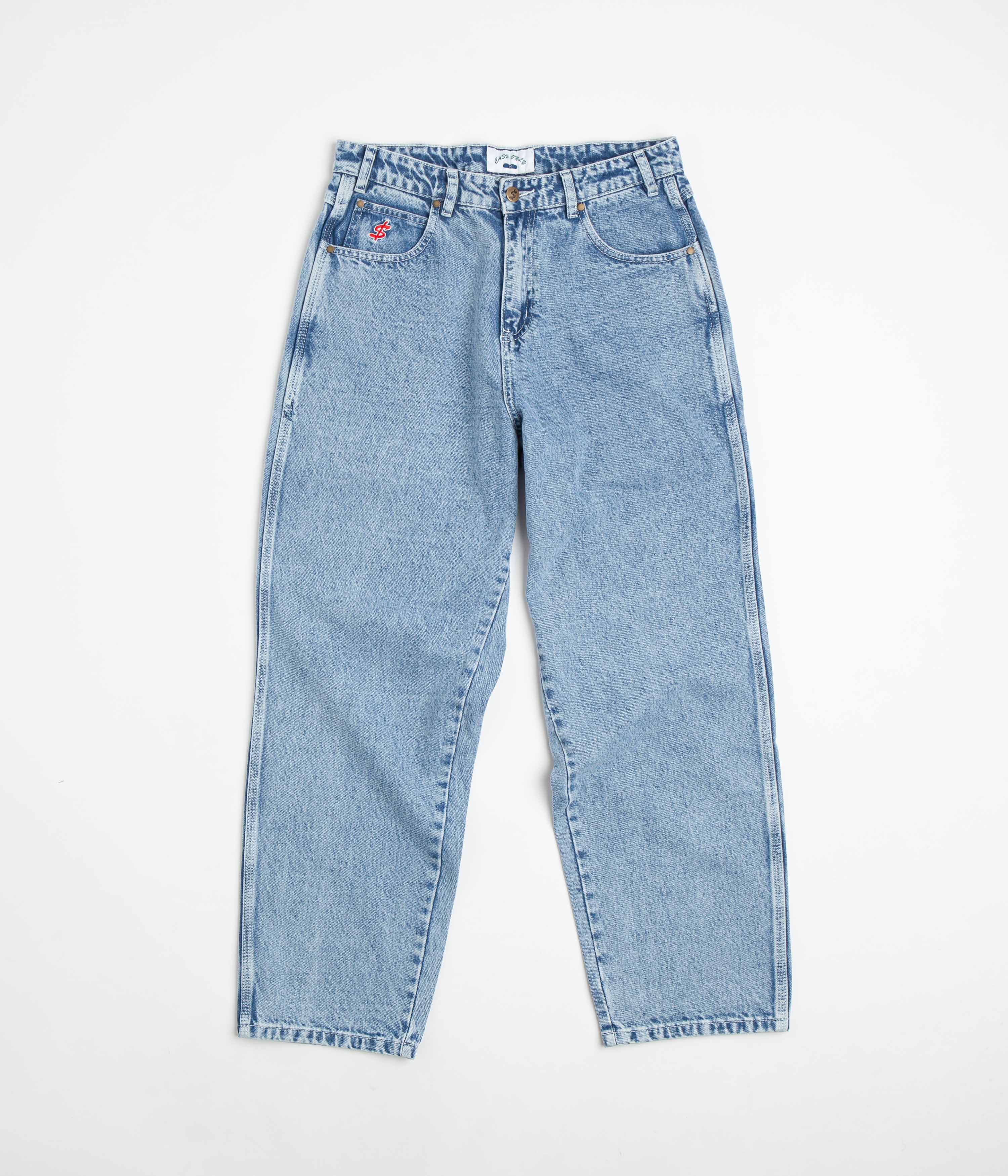 Cash Only All Star Baggy Jeans - Faded Indigo | Flatspot