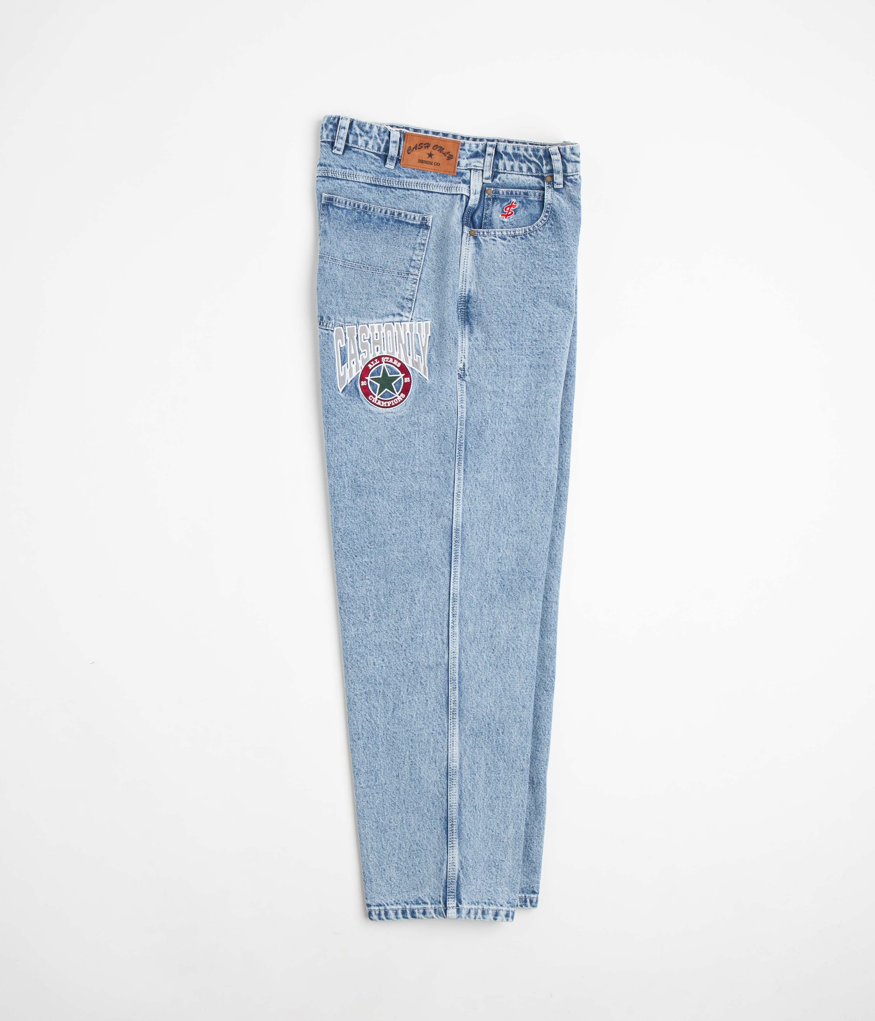 Cash Only All Star Baggy Jeans - Faded Indigo | Flatspot