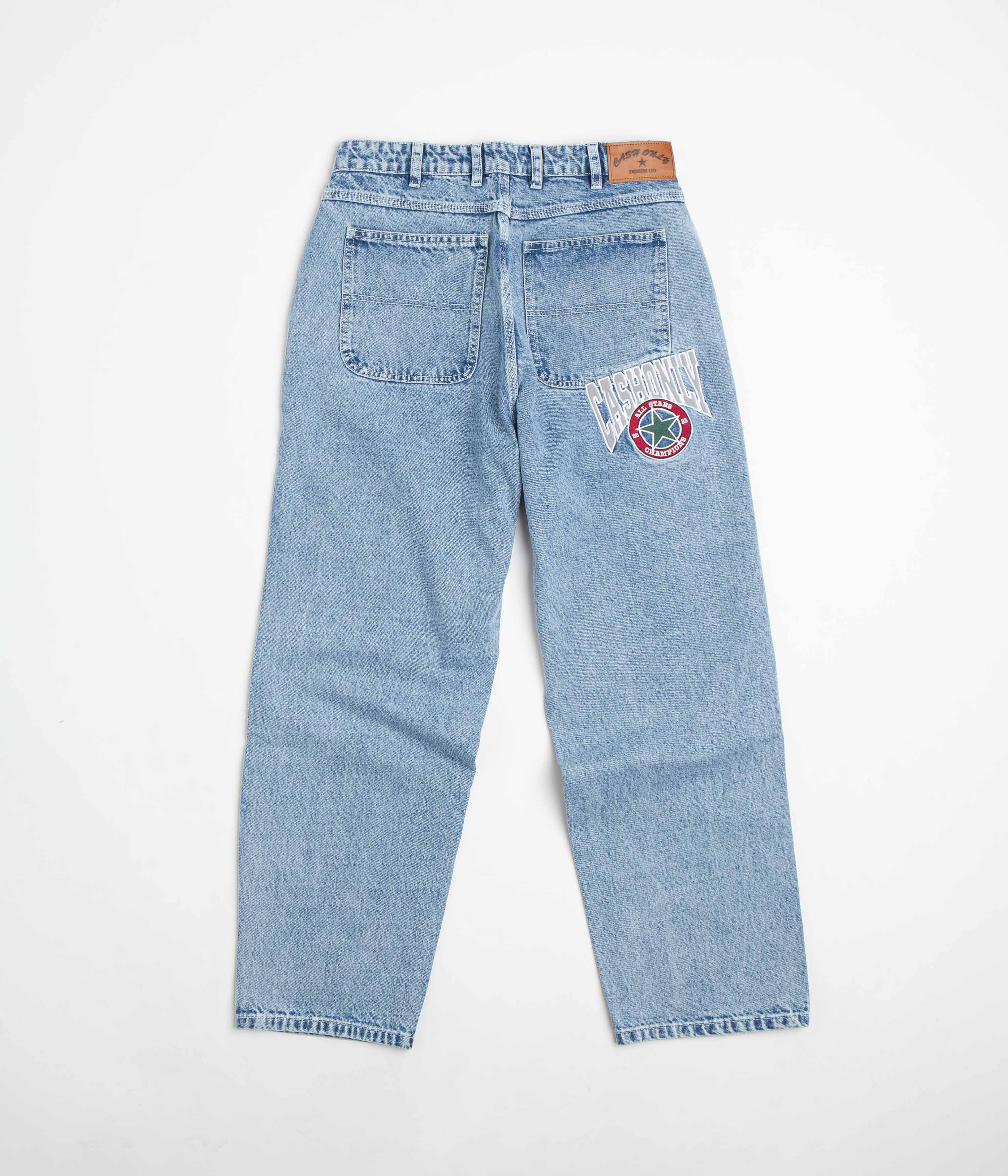 Cash Only All Star Baggy Jeans - Faded Indigo | Flatspot