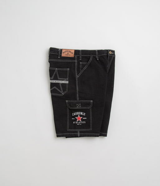 Cash Only Athletics Denim Shorts - Washed Black | Flatspot
