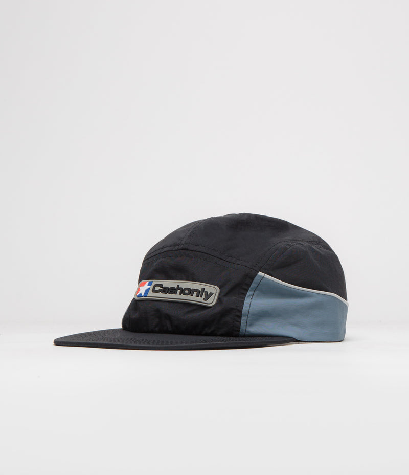 Cash Only Trax 5 Panel Cap - Black / Blue | Flatspot