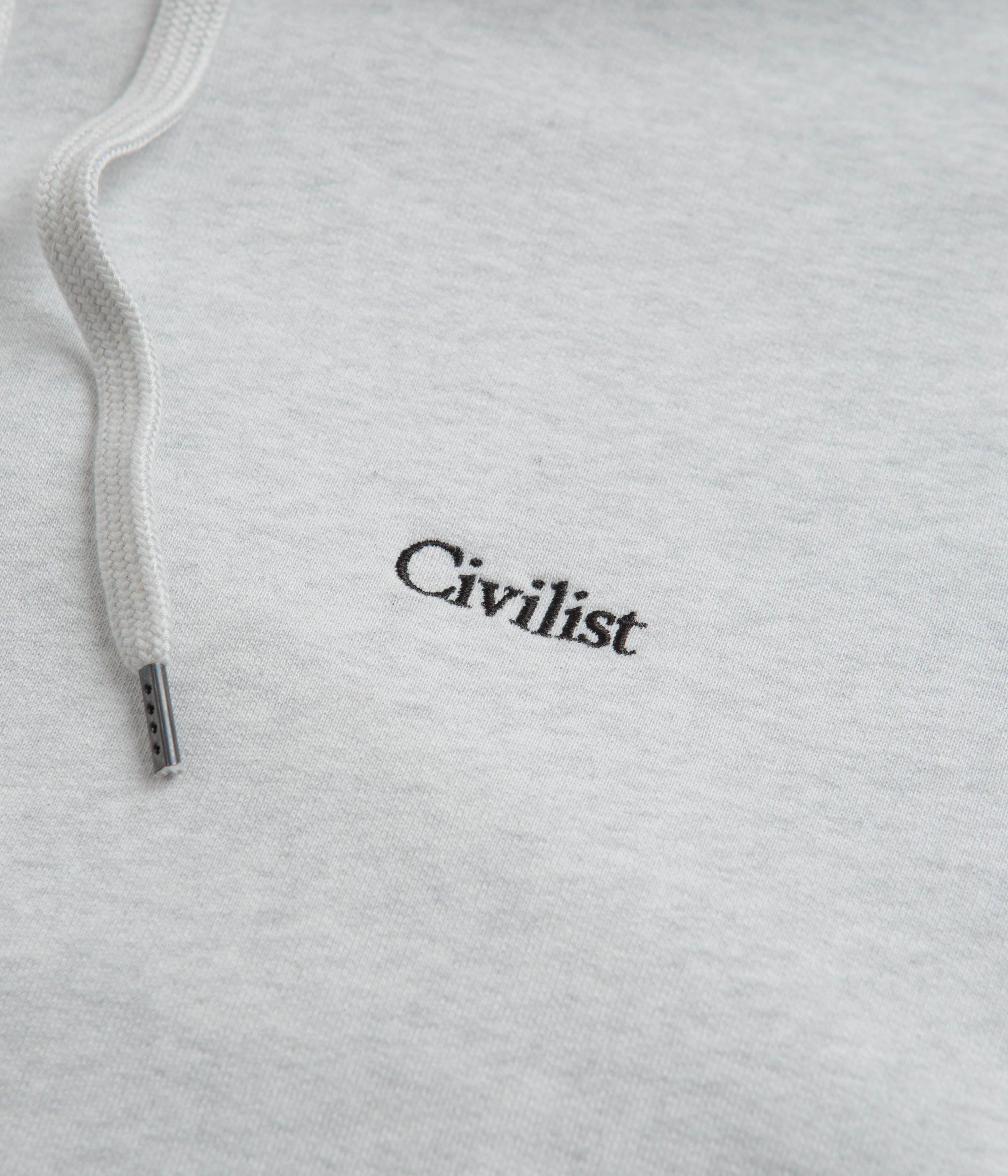Civilist Mini Logo Hoodie - Light Heather Grey | Flatspot