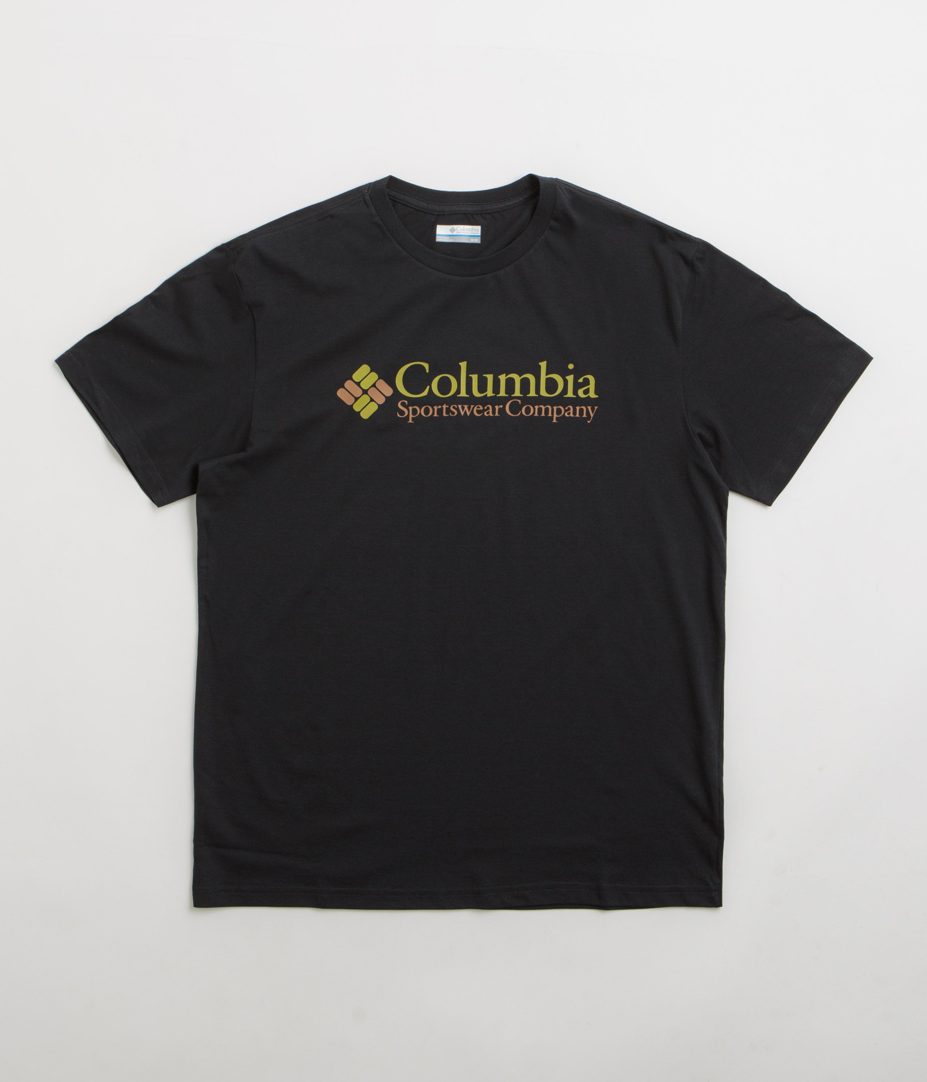 Columbia CSC Basic Logo T-Shirt - Black / CSC Retro Logo / White | flatspot
