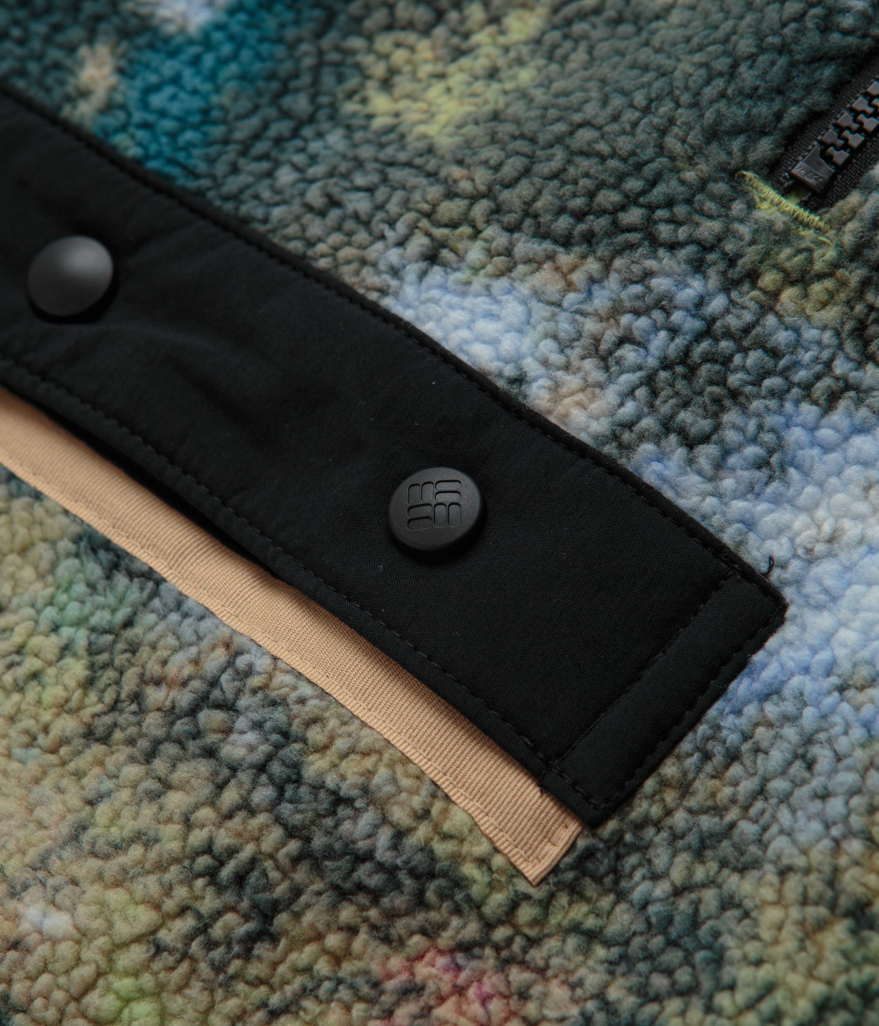 Columbia Helvetia Half Snap Fleece - Napa Green Chasing Falls Print ...