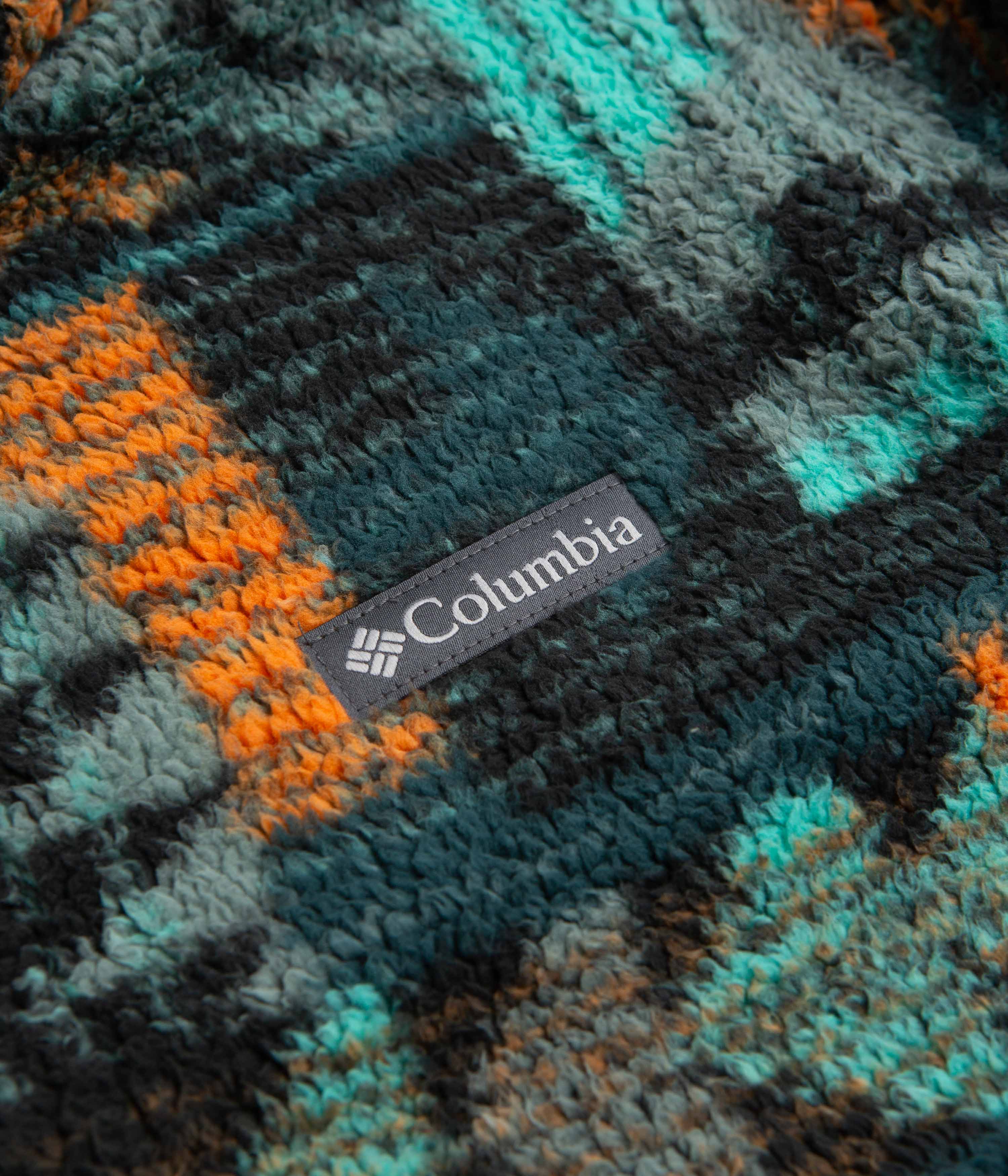 Columbia Rugged Ridge II Sherpa 1/2 Snap Fleece - Night Wave Pathways ...