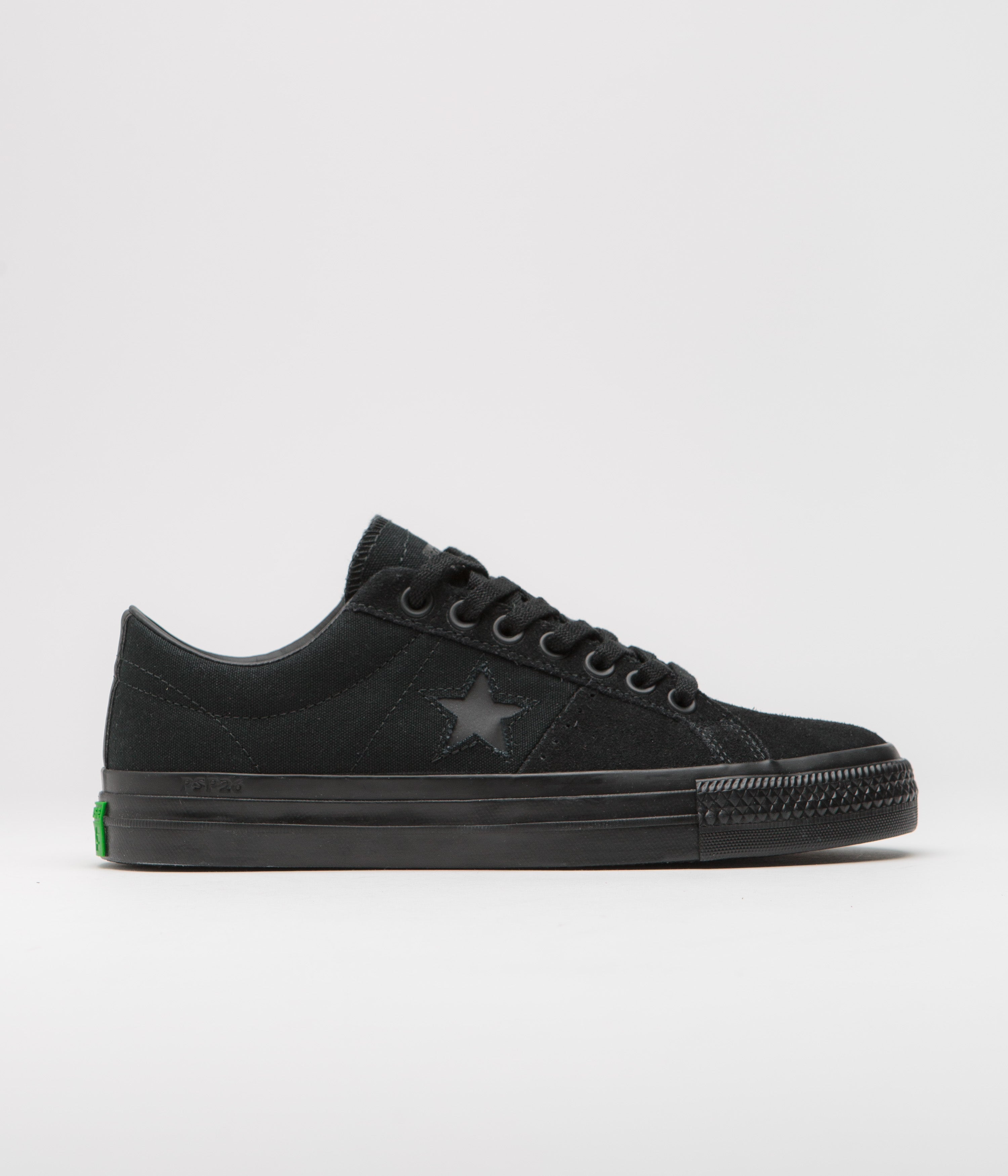 Converse One Star Pro Ox Sean Greene Shoes - Black / Sap Green | Flatspot