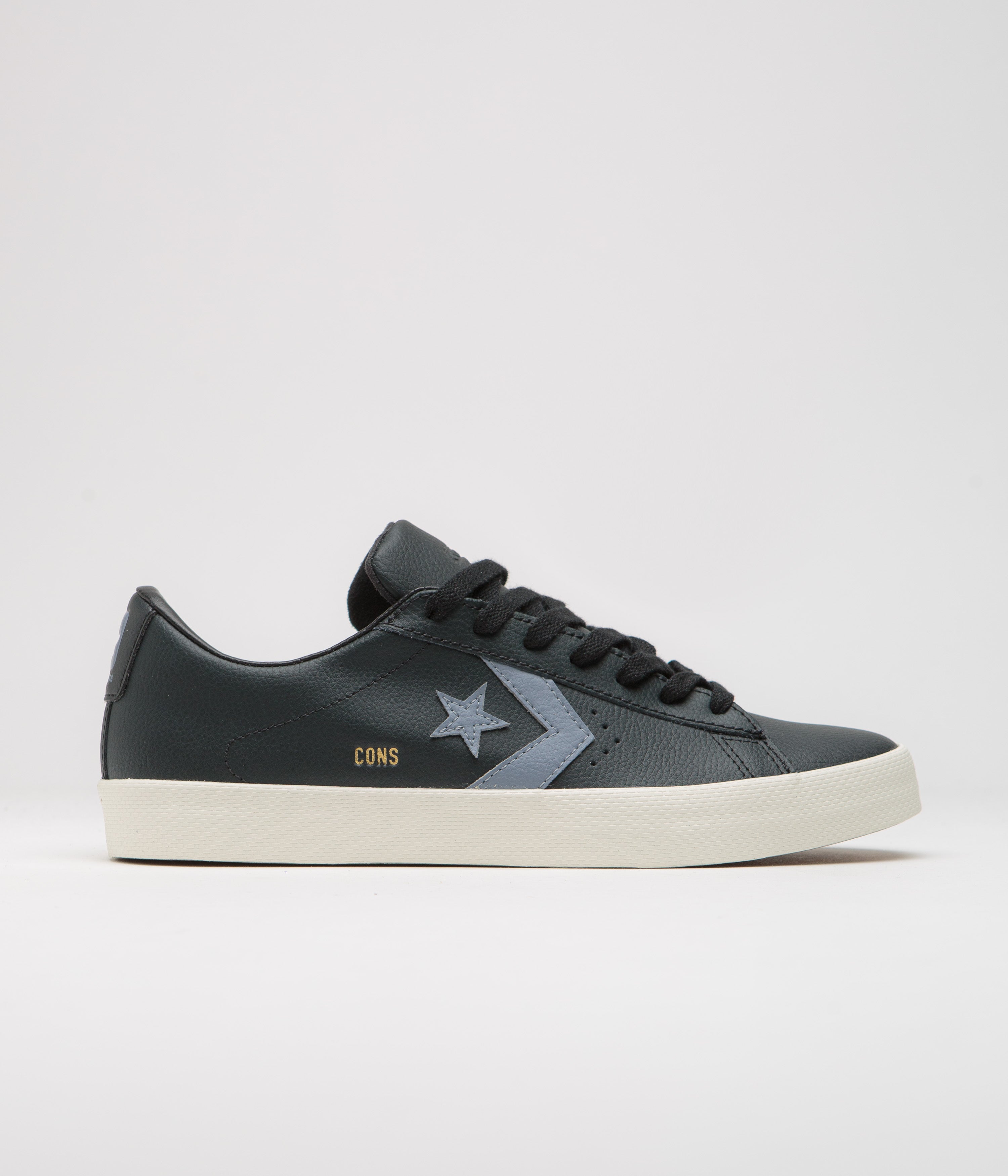 Converse PL Vulc Pro Ox Shoes - Black / Lunar Grey / Egret | Flatspot