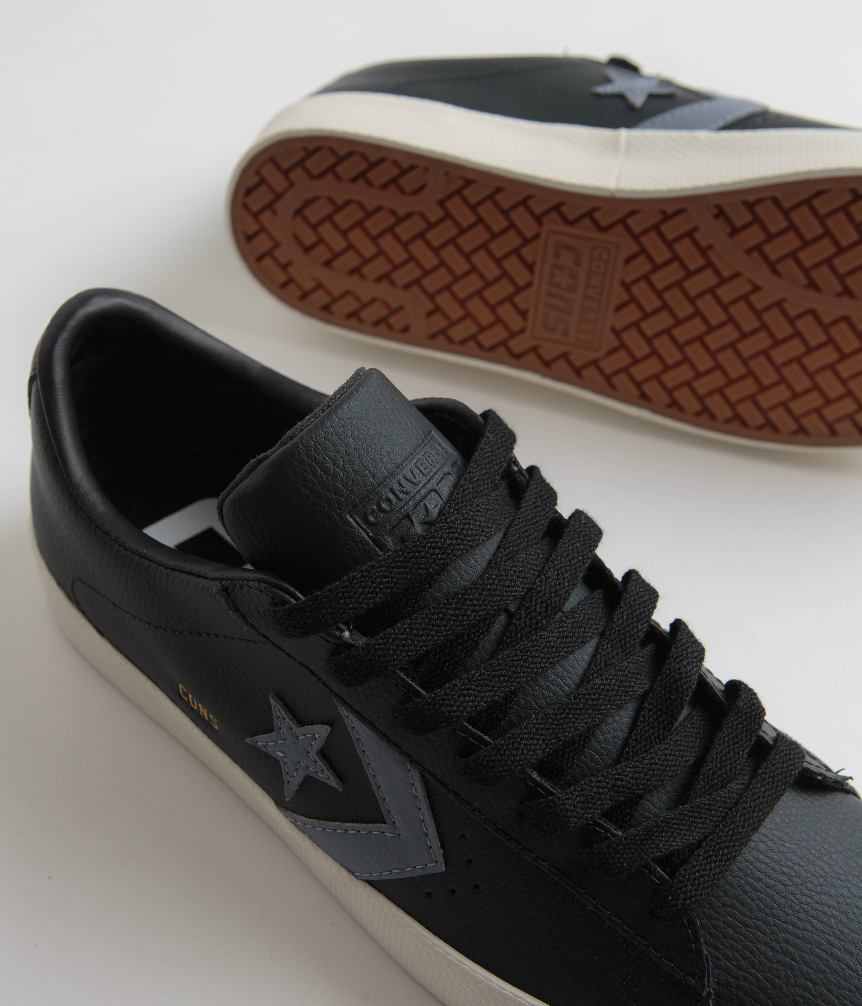 Converse PL Vulc Pro Ox Shoes - Black / Lunar Grey / Egret | Flatspot