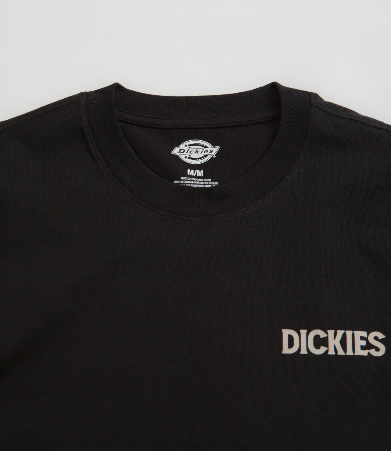 Dickies Beach T Shirt Black Flatspot