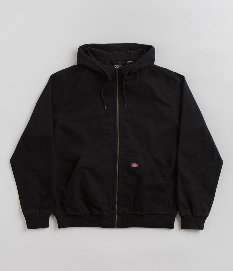 Dickies Duck Canvas Hooded Unlined Jacket - Black | Flatspot