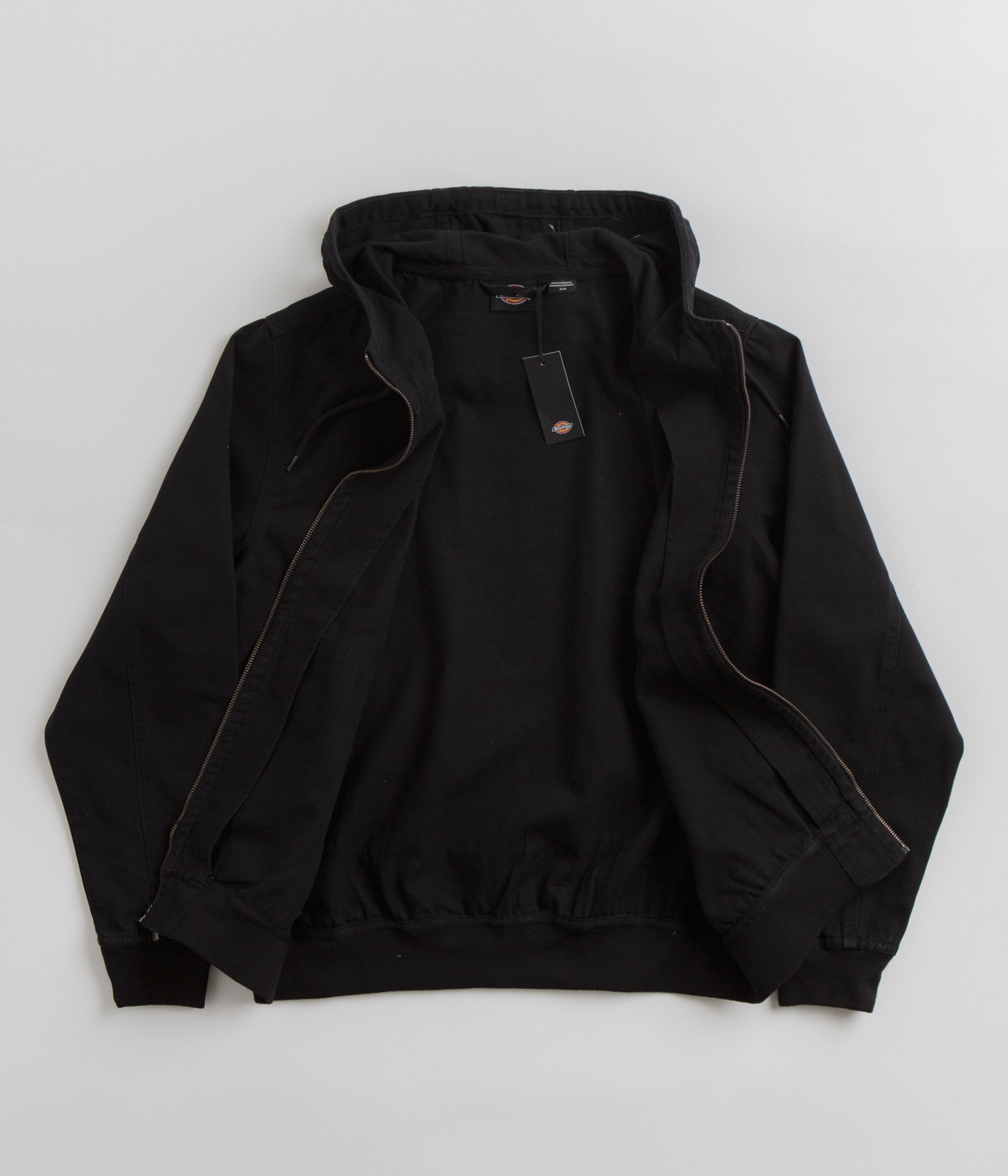 Dickies Duck Canvas Hooded Unlined Jacket - Black | Flatspot