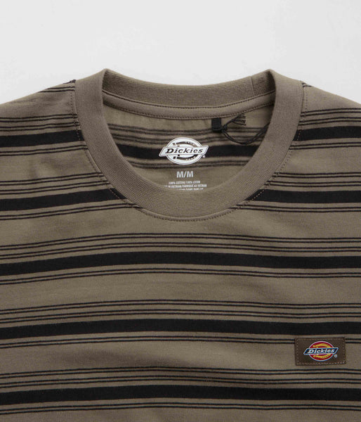 Dickies Stevensville Stripe T-Shirt - Mushroom | flatspot