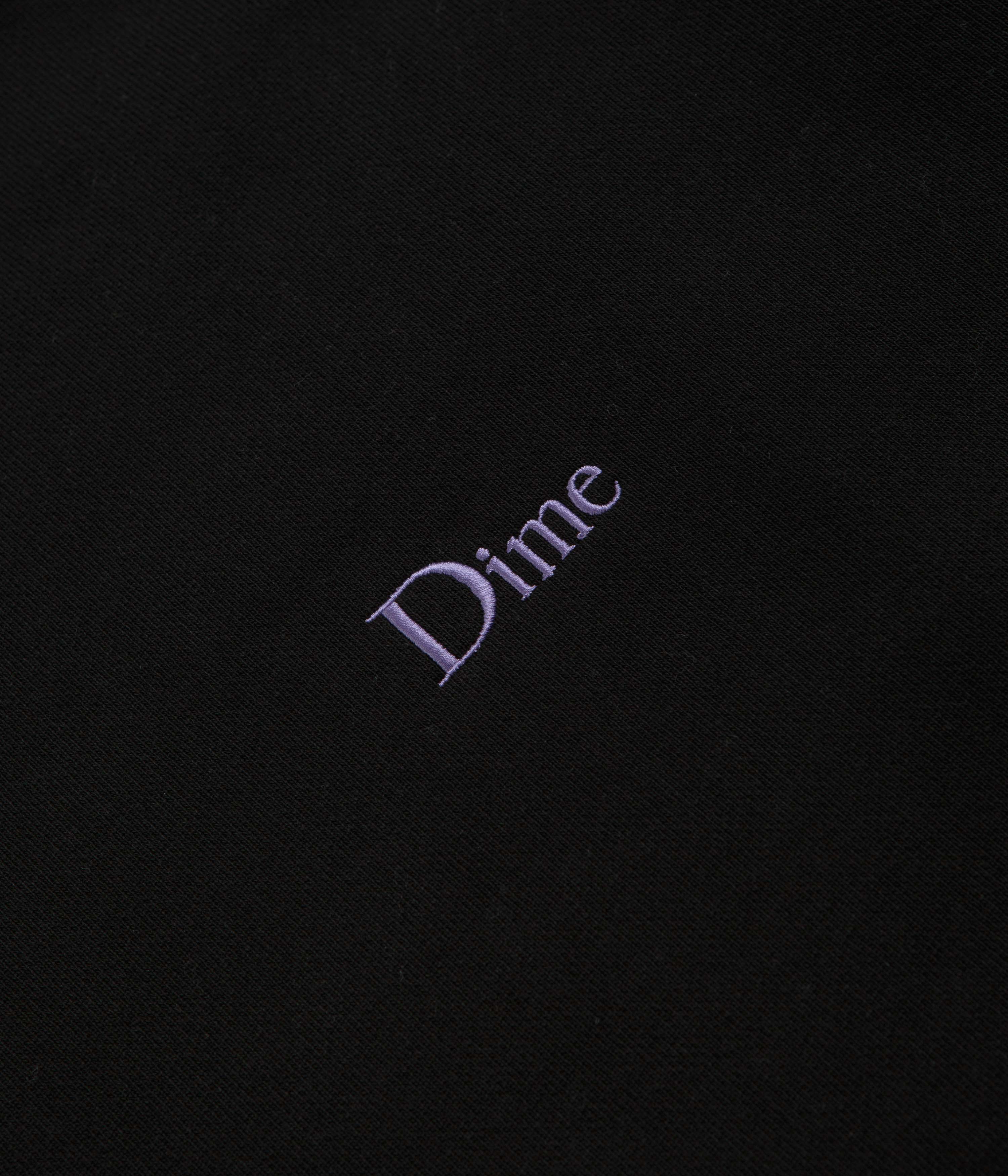 Dime Classic Small Logo Crewneck Sweatshirt - Black | Flatspot