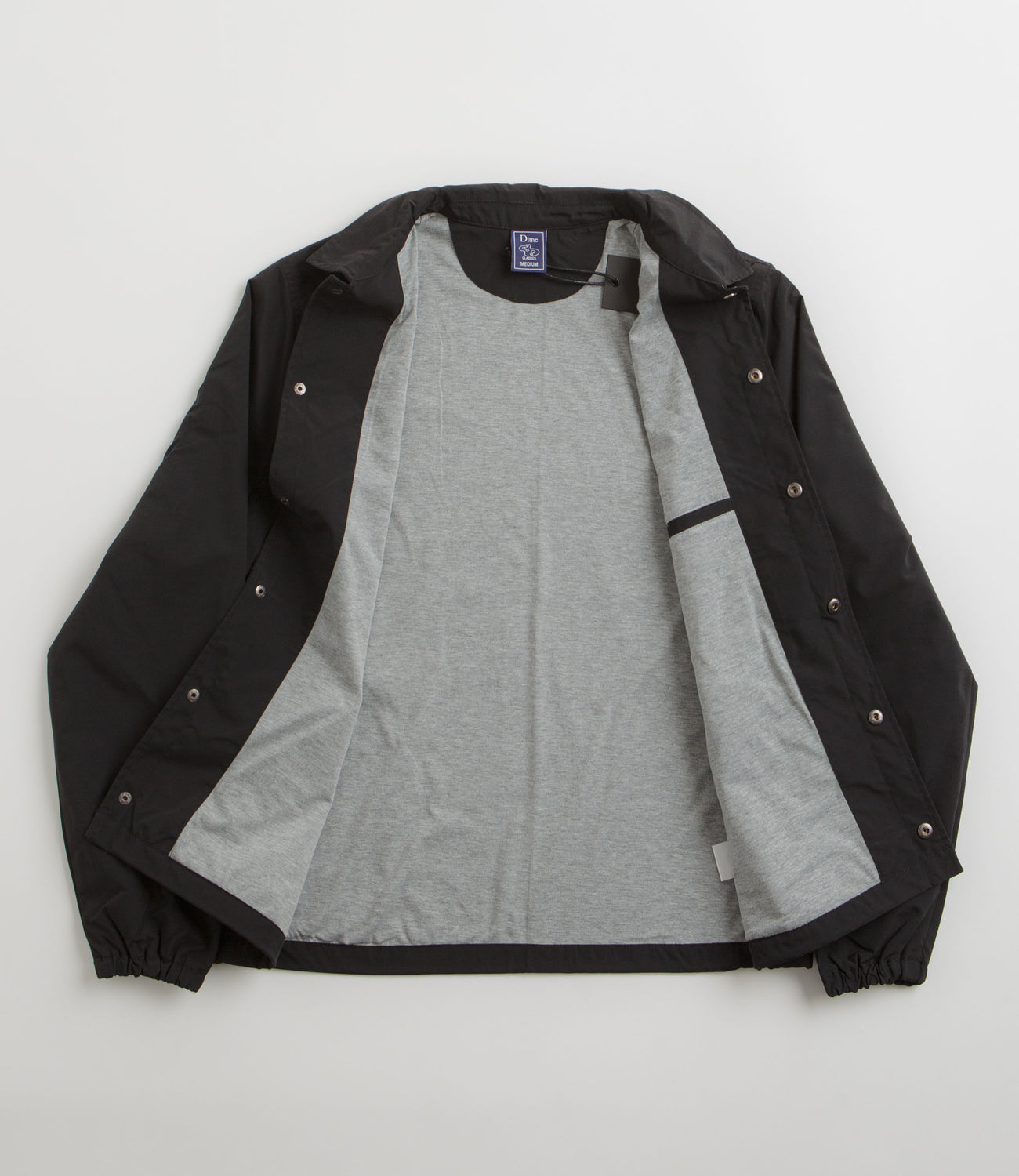 Dime Cursive Coach Jacket - Black - Order by 3pm for Free Next Day ...