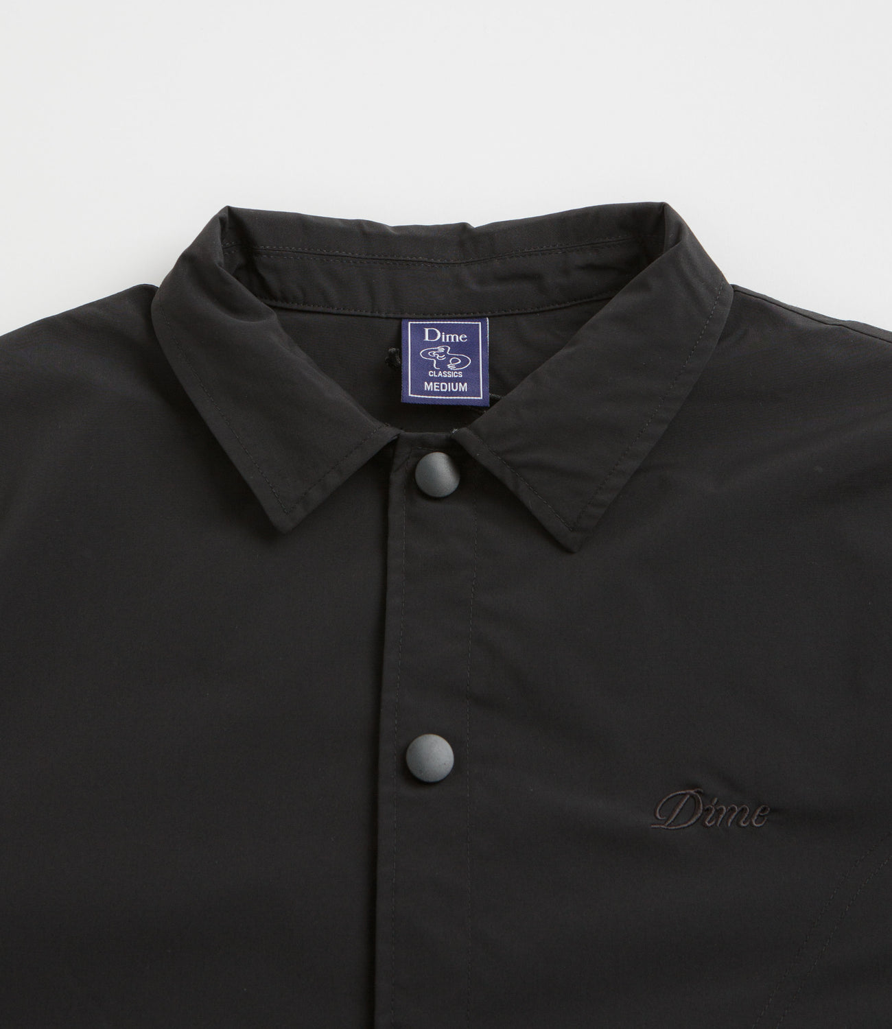 Dime Cursive Coach Jacket - Black - Order by 3pm for Free Next Day ...