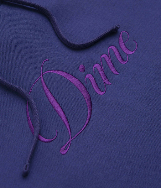 Dime Cursive Logo Hoodie - Indigo | Flatspot