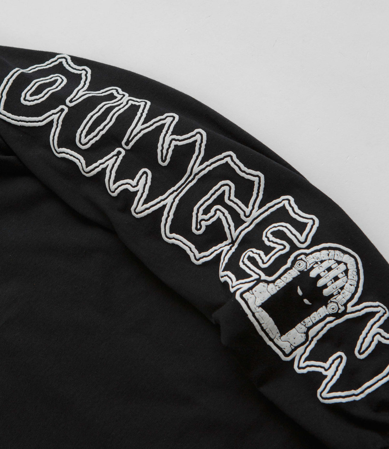 Dungeon Portcullis Logo Long Sleeve T-Shirt - Black | Flatspot