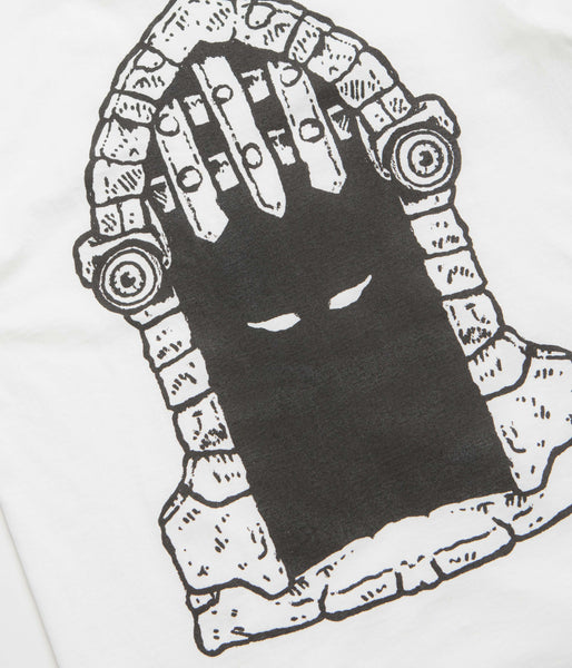 Dungeon Portcullis T-Shirt - White / Black | Flatspot