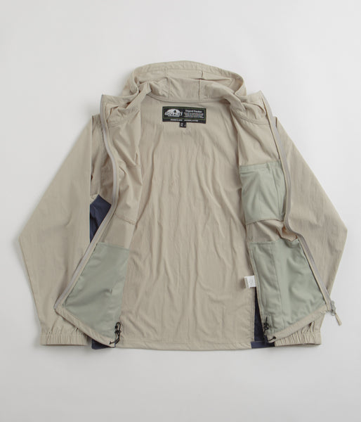 Gramicci Softshell Nylon Hooded Jacket - Stone Grey | Flatspot