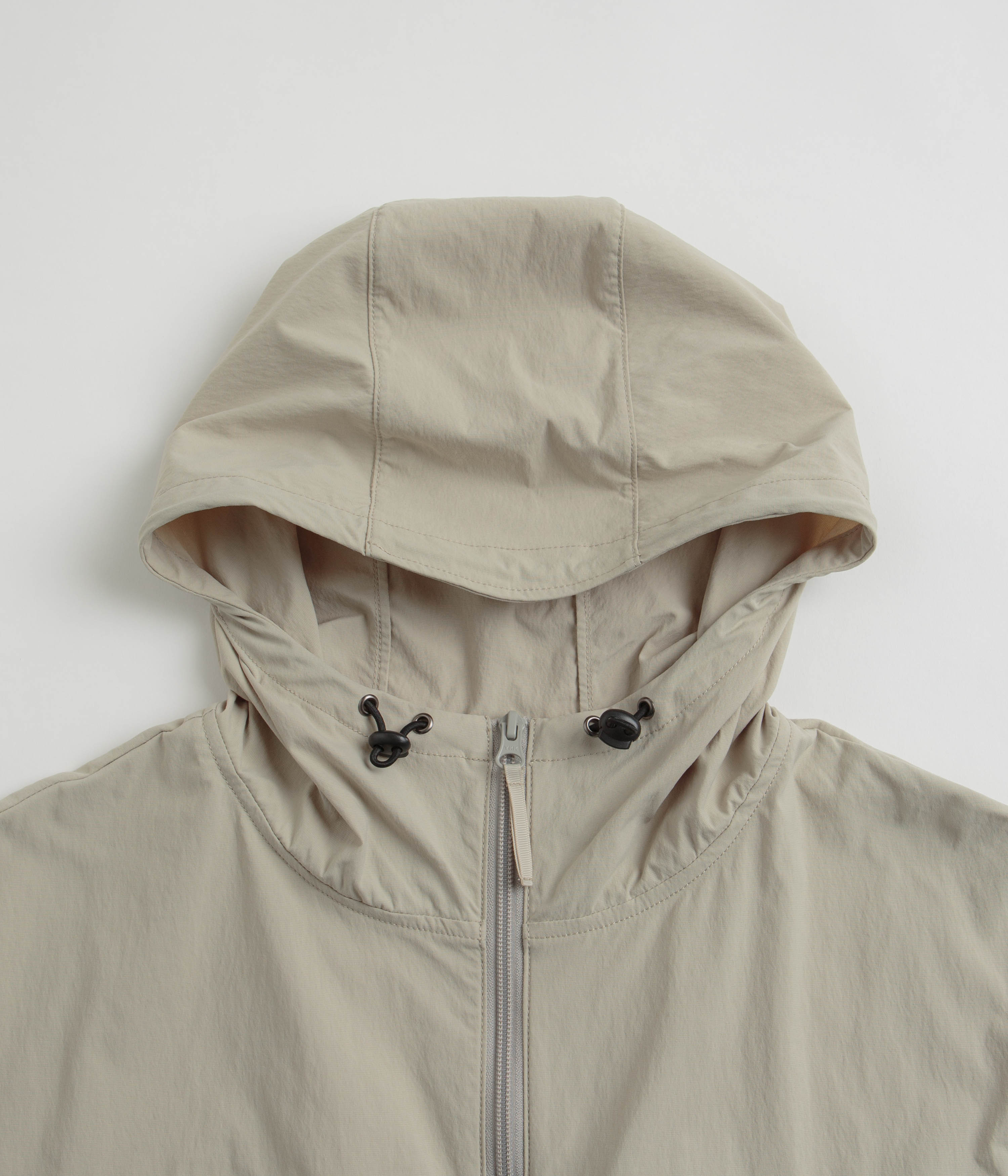 Gramicci Softshell Nylon Hooded Jacket - Stone Grey | Flatspot