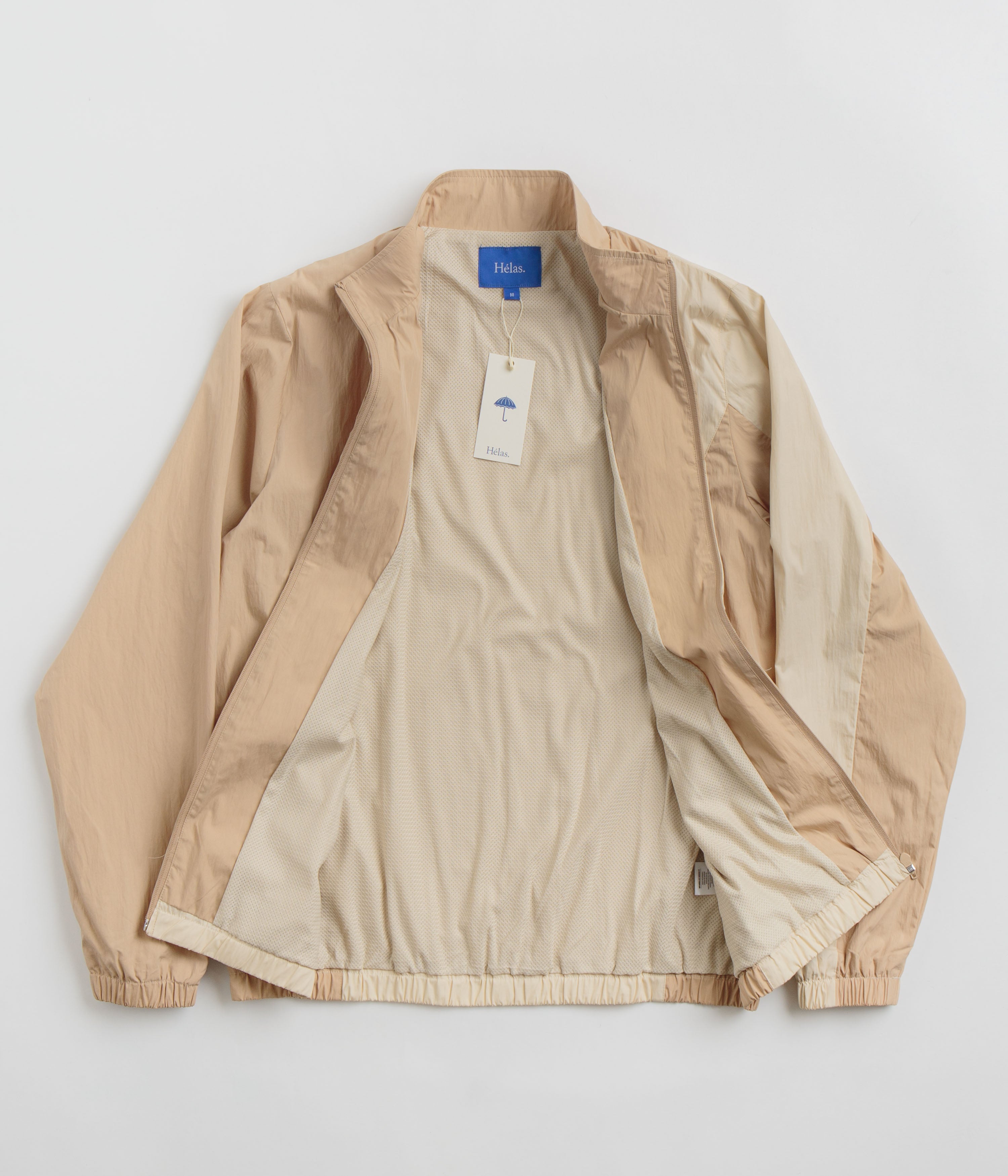 Helas Sand Track Jacket - Beige / Clear Brown | Flatspot