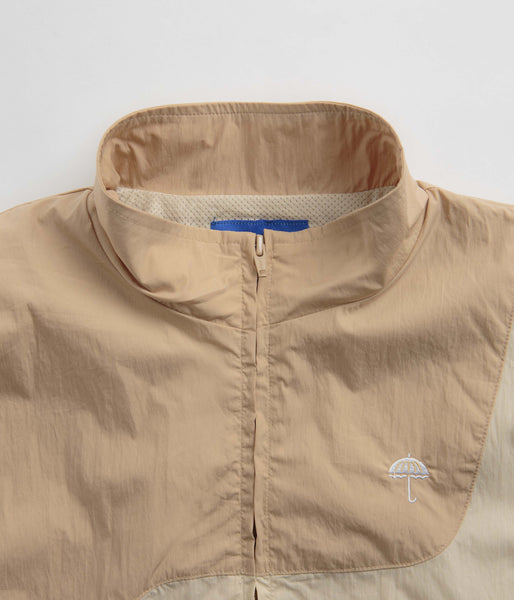 Helas Sand Track Jacket - Beige / Clear Brown | Flatspot